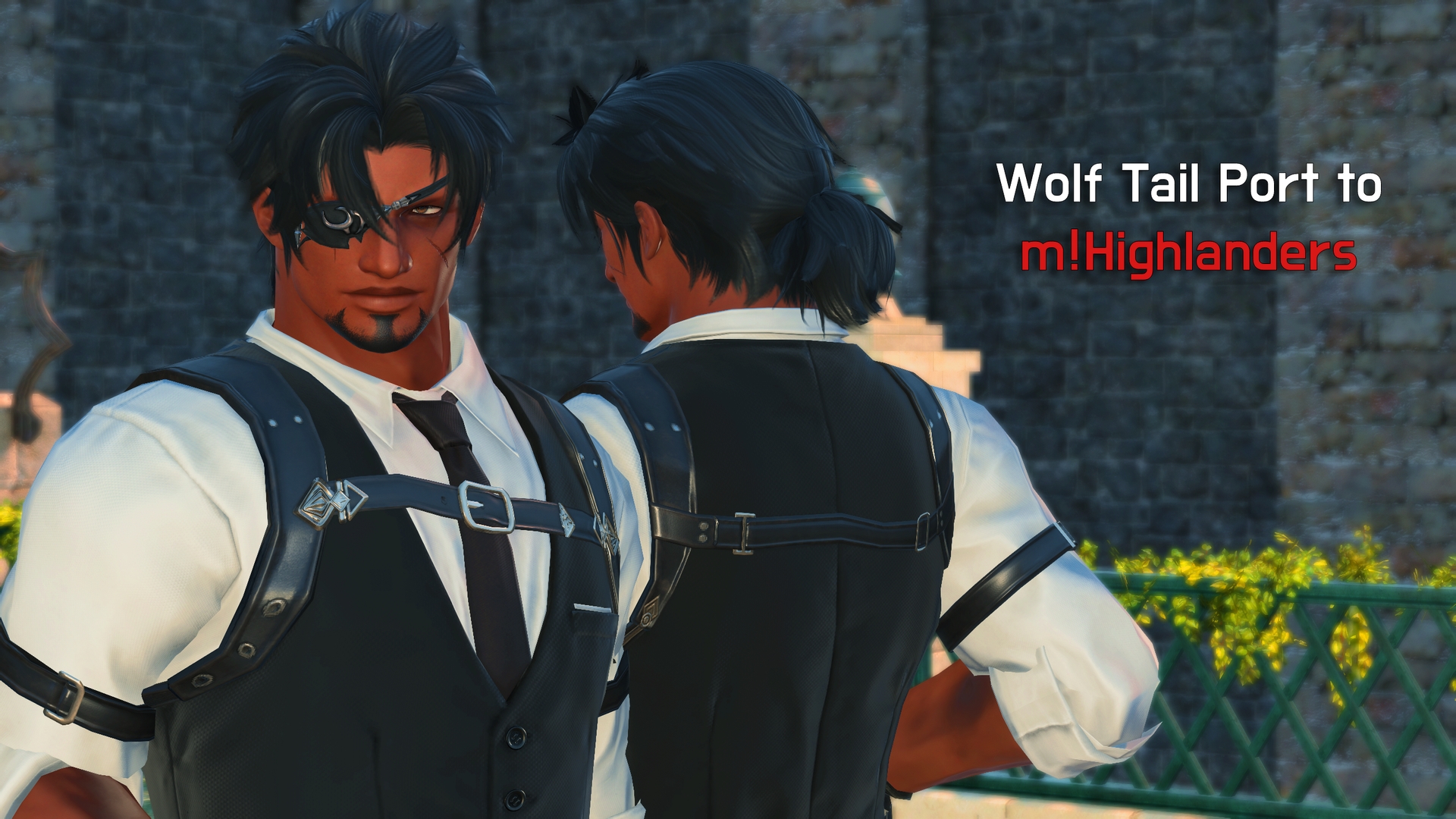 Wolf Tail Hair Port to M!Highlanders | XIV Mod Archive