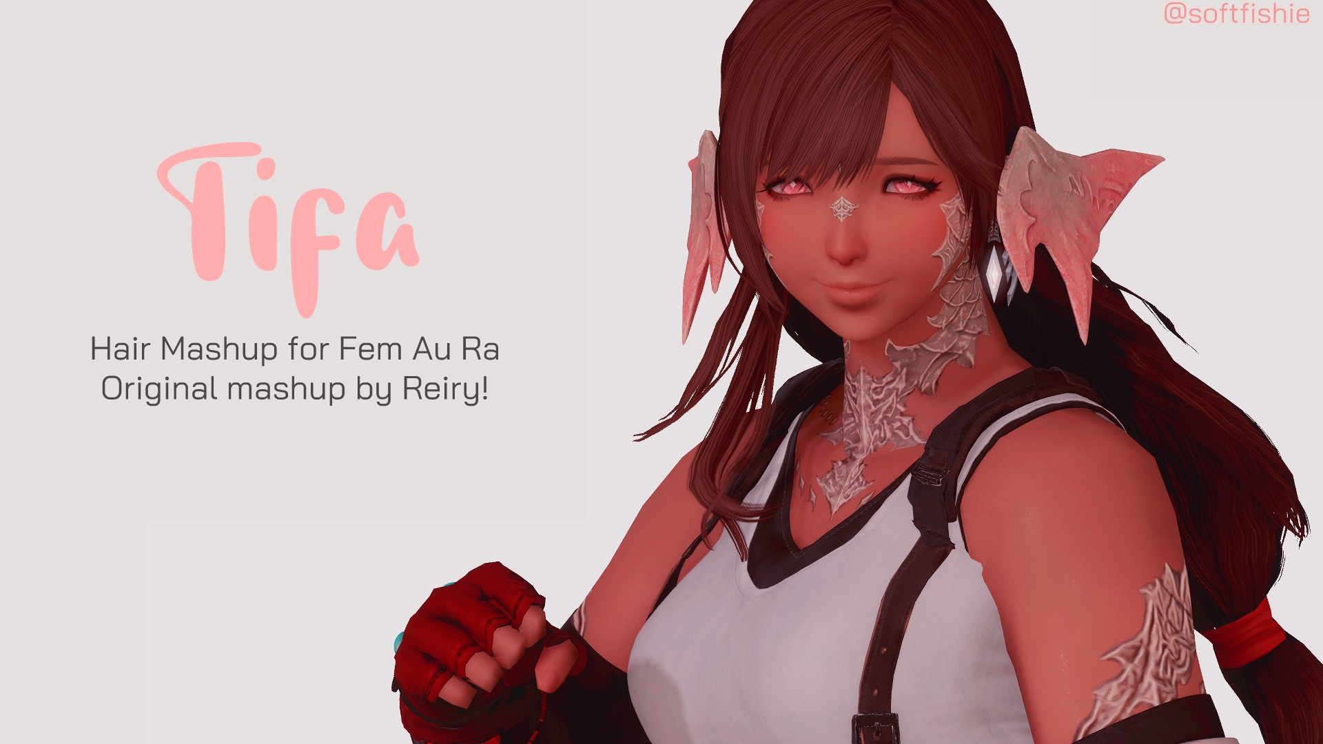 [Kyary♥] Reiry's Tifa Hair for fem au ra | XIV Mod Archive