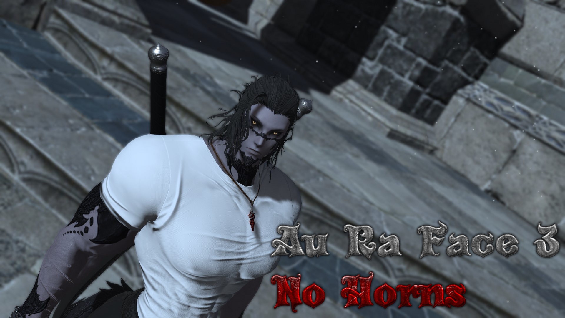 Male Au Ra Face 3 No Horns | XIV Mod Archive