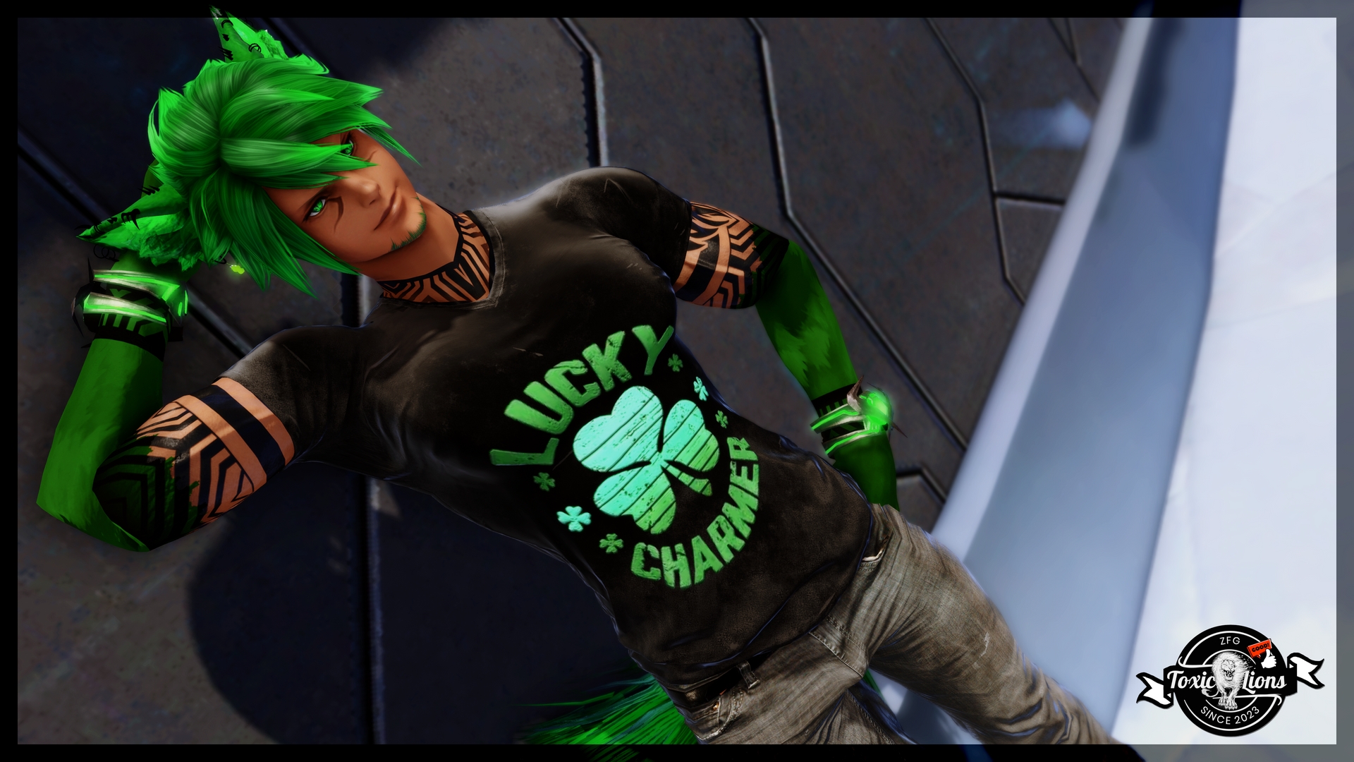 Toxic Lions Lucky Charmer Meme Shirt | XIV Mod Archive