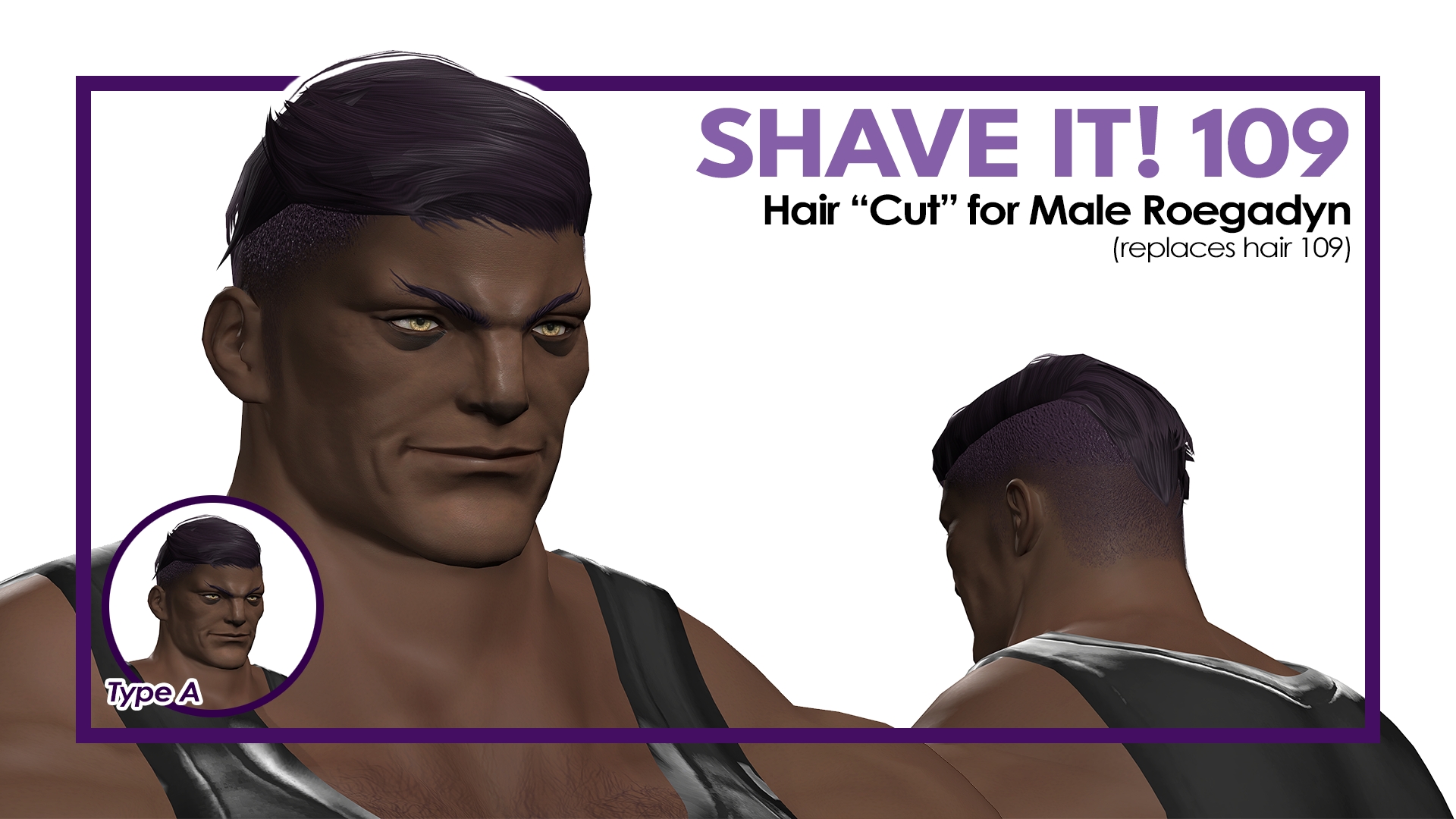 Shave It! 109. Hair-"Cut" for Male Roegadyn | XIV Mod Archive