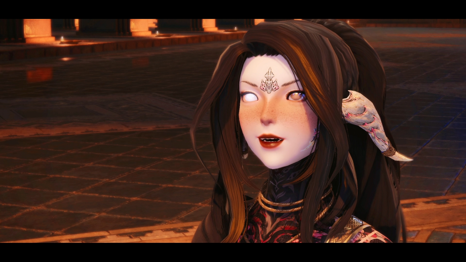 Asym eye and vanillabites aura face 1 | XIV Mod Archive