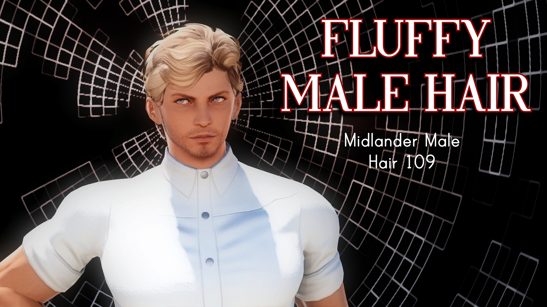 Fluffy Male Hair | XIV Mod Archive