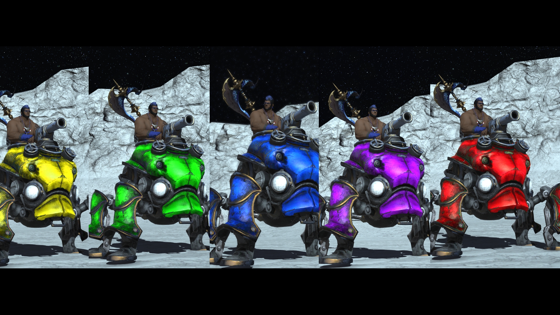 Gobwalker Neon Recolor Pack | XIV Mod Archive