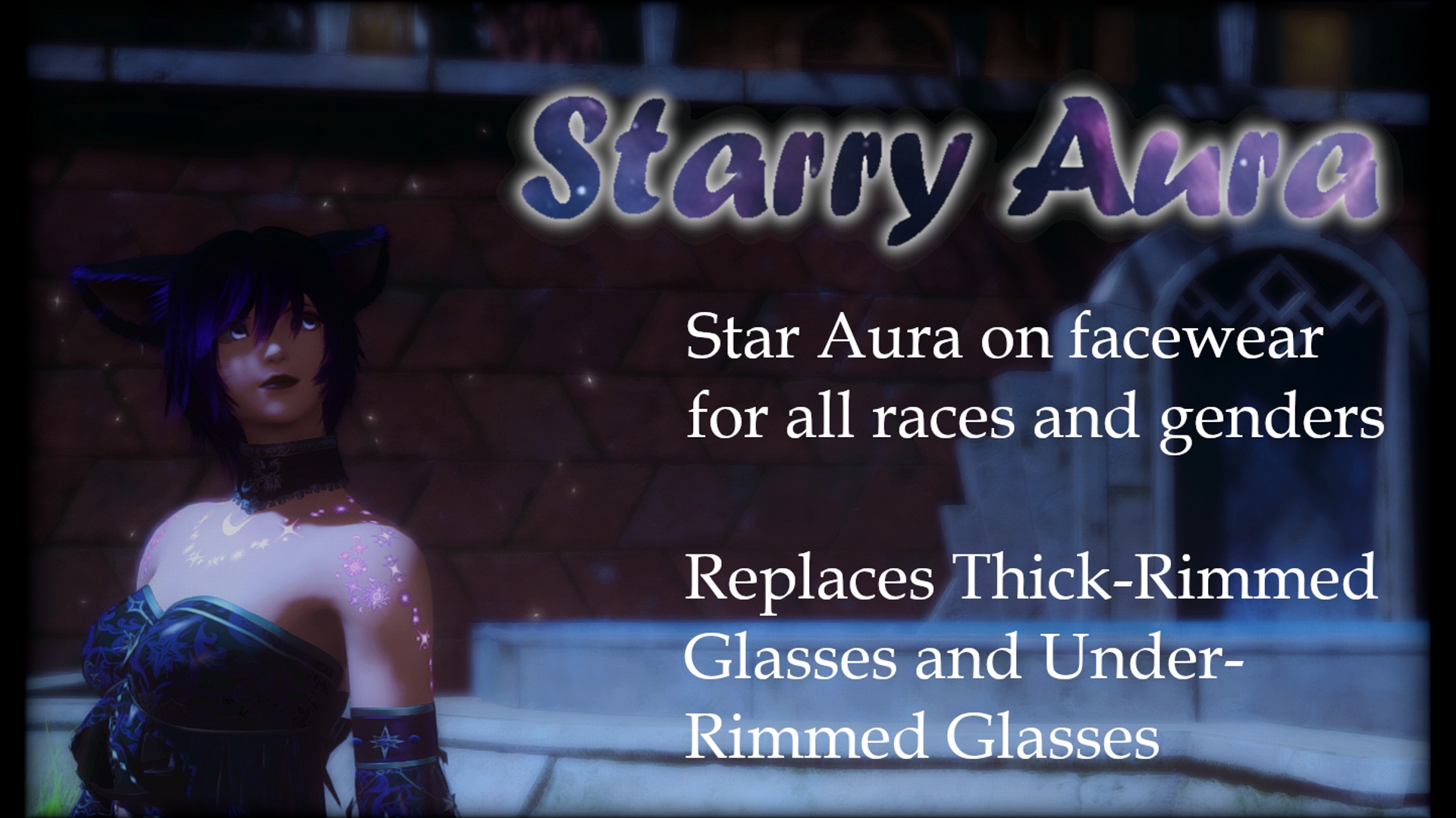 Starry Aura on Thick-Rimmed Glasses | XIV Mod Archive