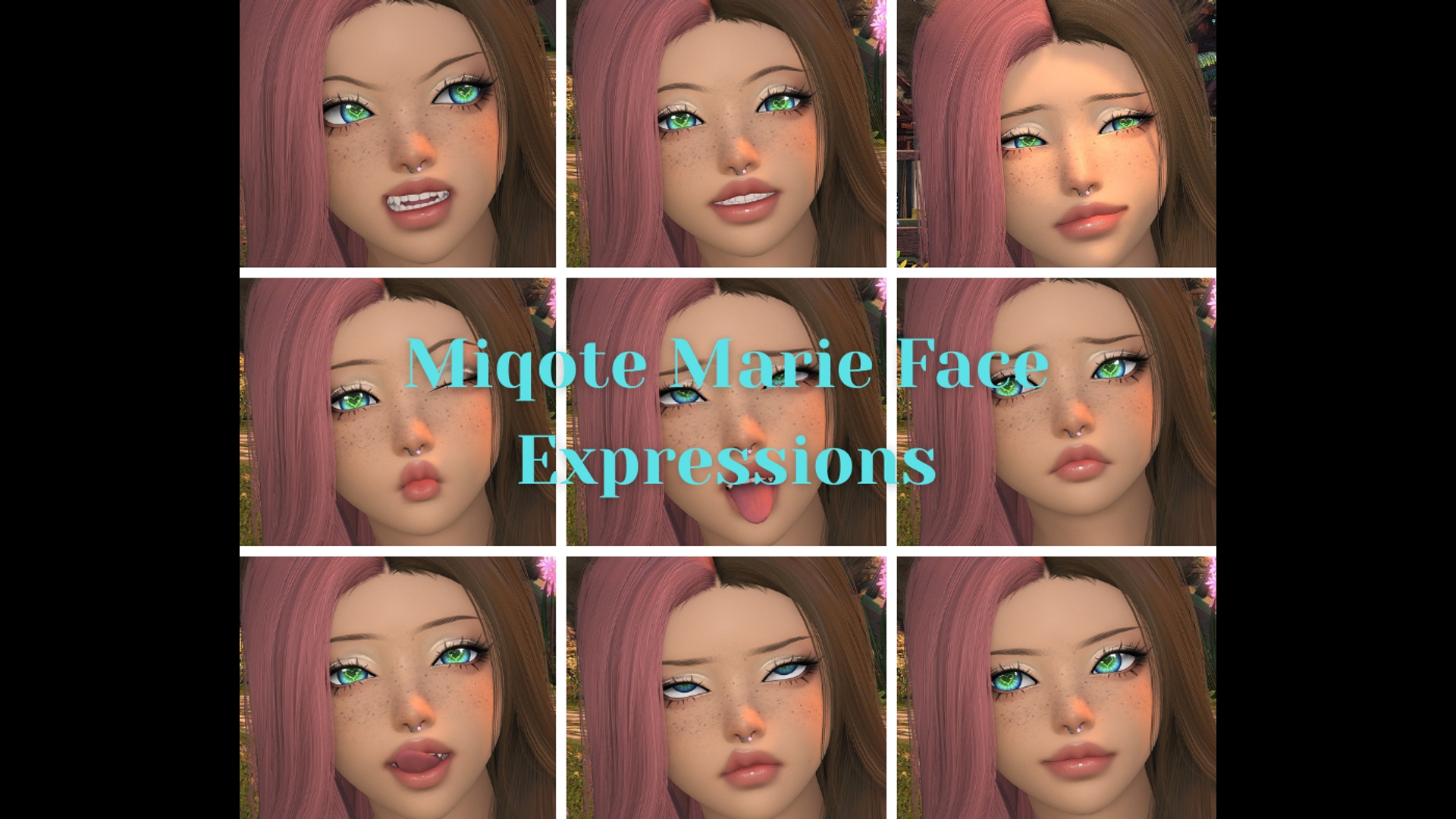[Val] Miqote Marie Sculpt Expressions | XIV Mod Archive