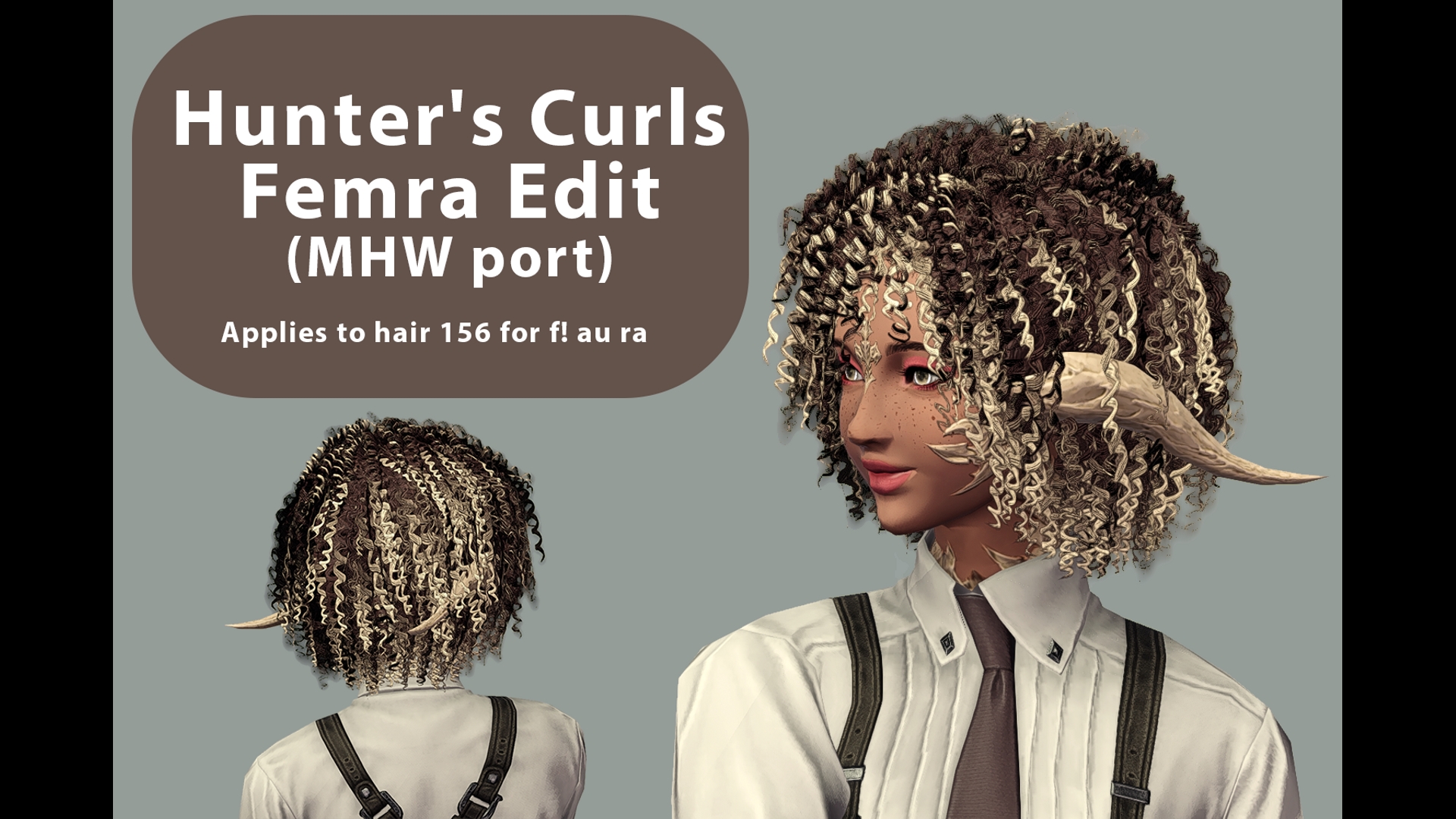 Hunter's Curls Femra Edit (MHW port) | XIV Mod Archive