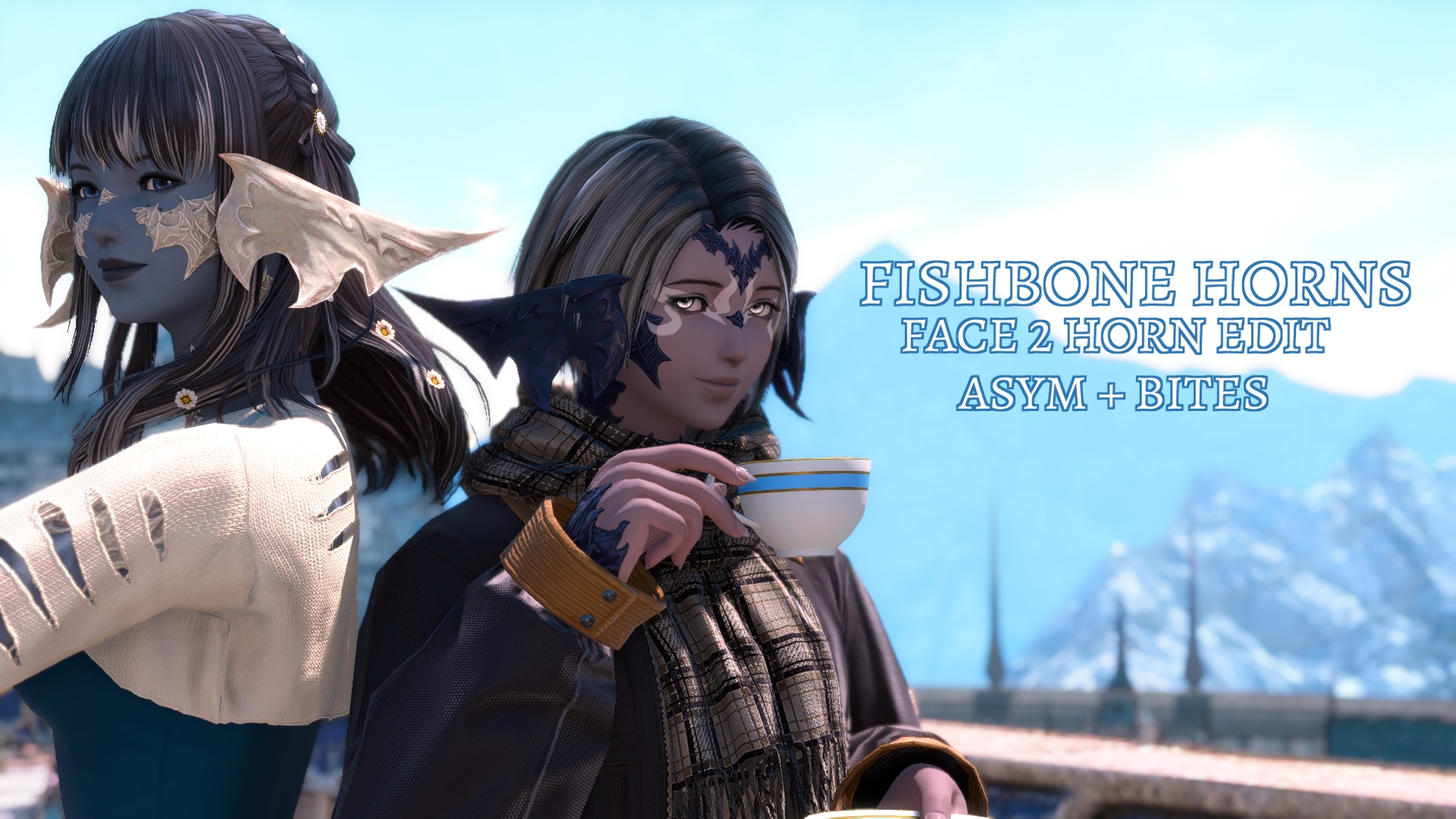 [AT] Fishbone Horns | XIV Mod Archive