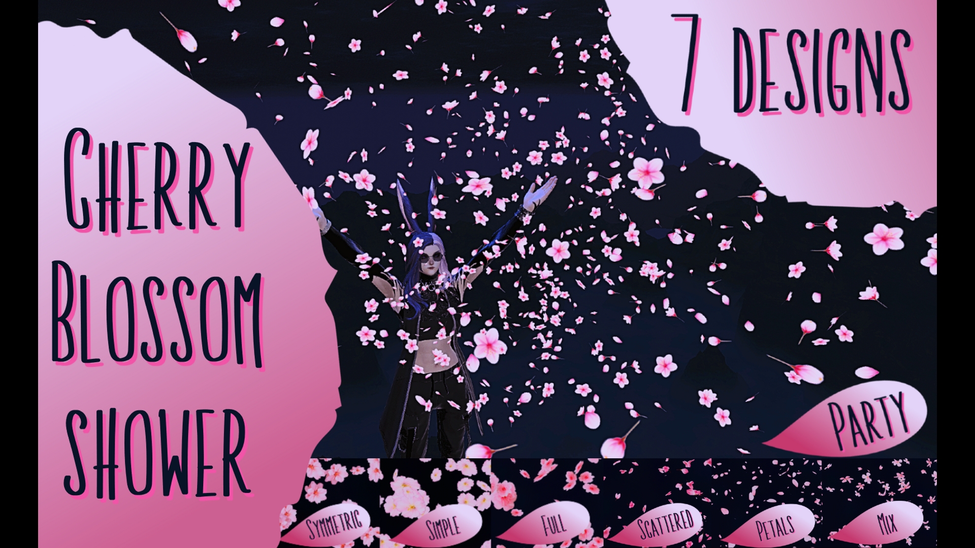 Cherry Blossom Shower (7 Designs!) [/petals] | XIV Mod Archive