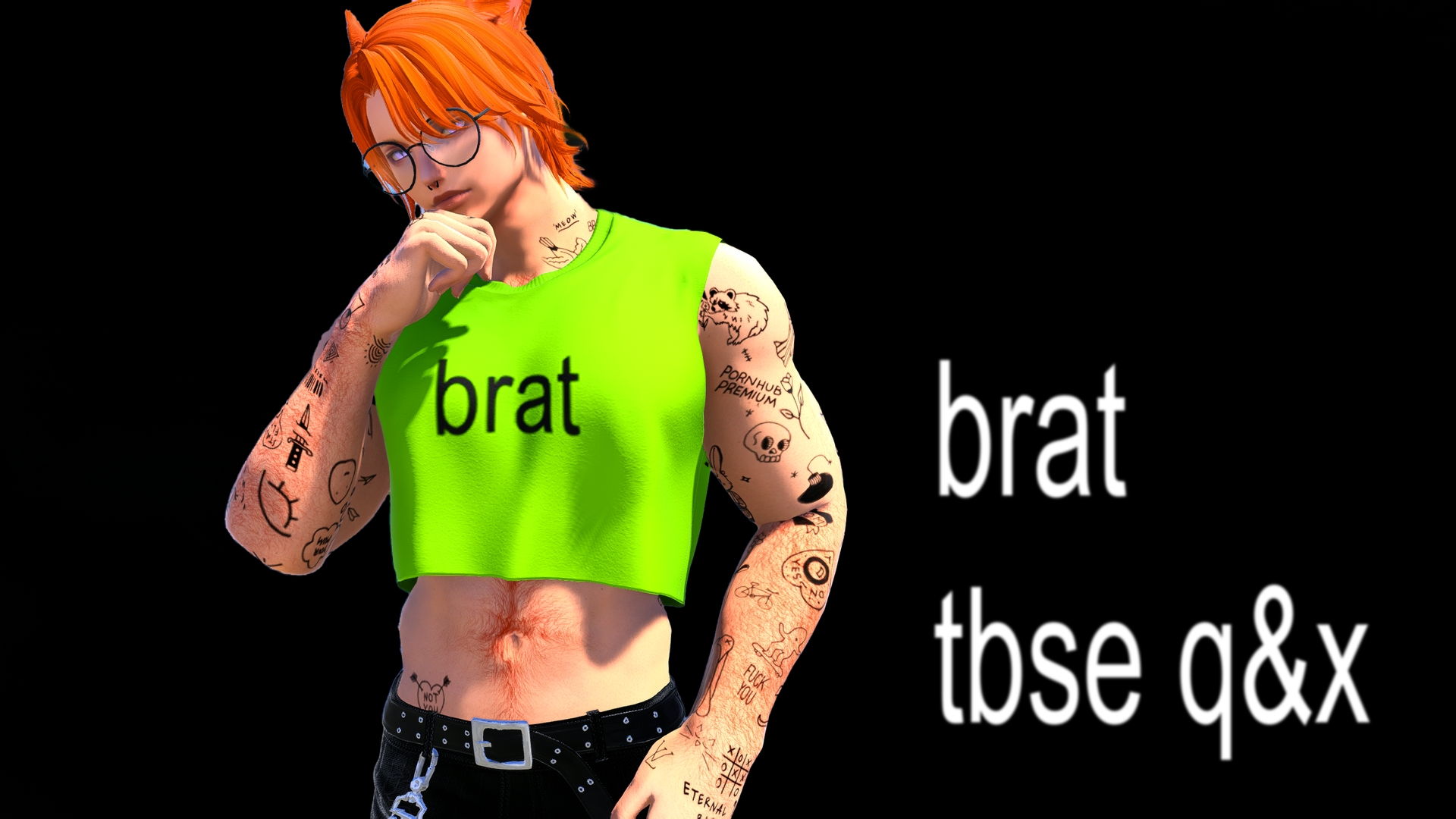 [FL] brat - crop top tbse x & q | XIV Mod Archive