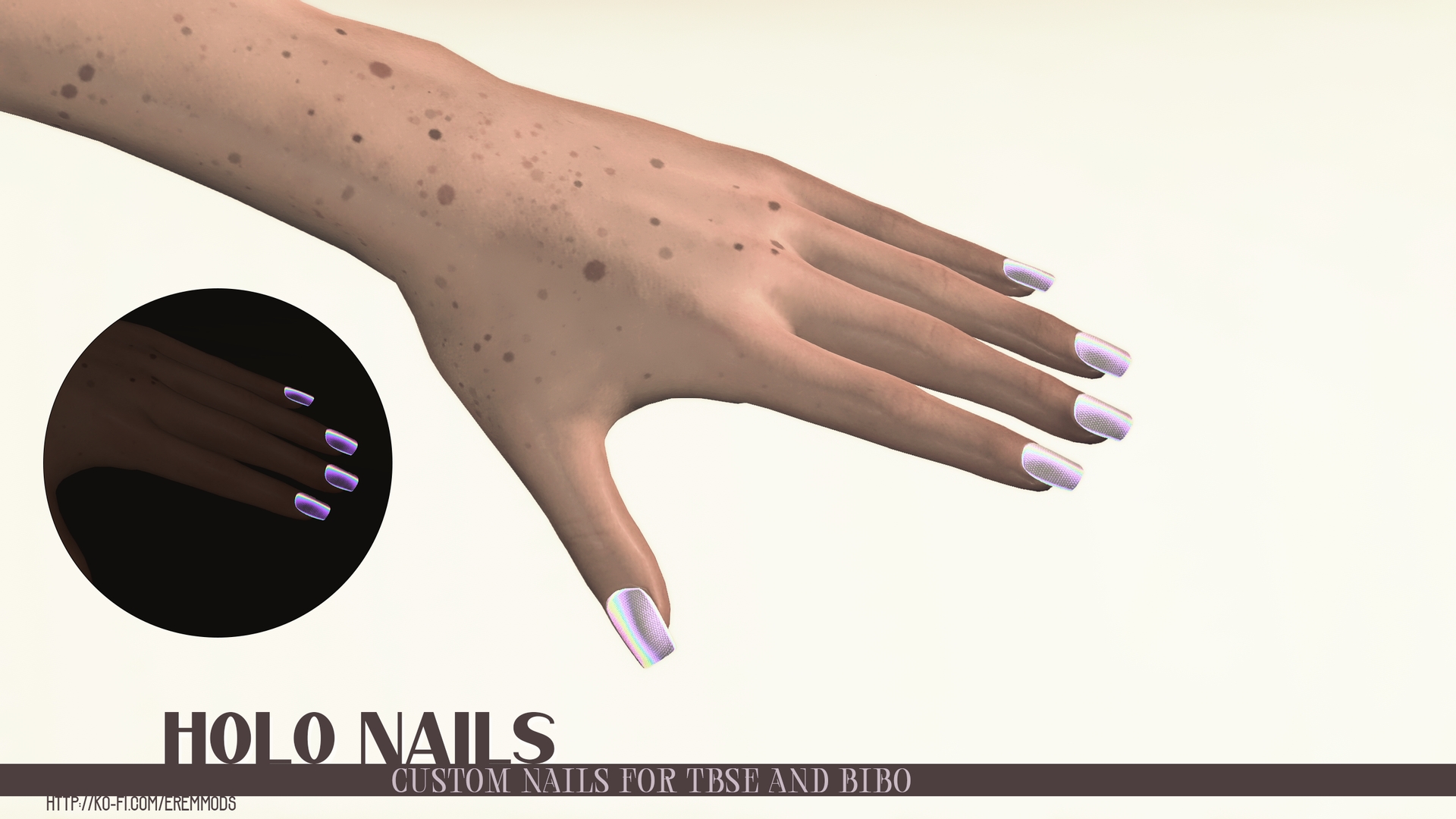 Holo Nails [ Unisex ] | XIV Mod Archive