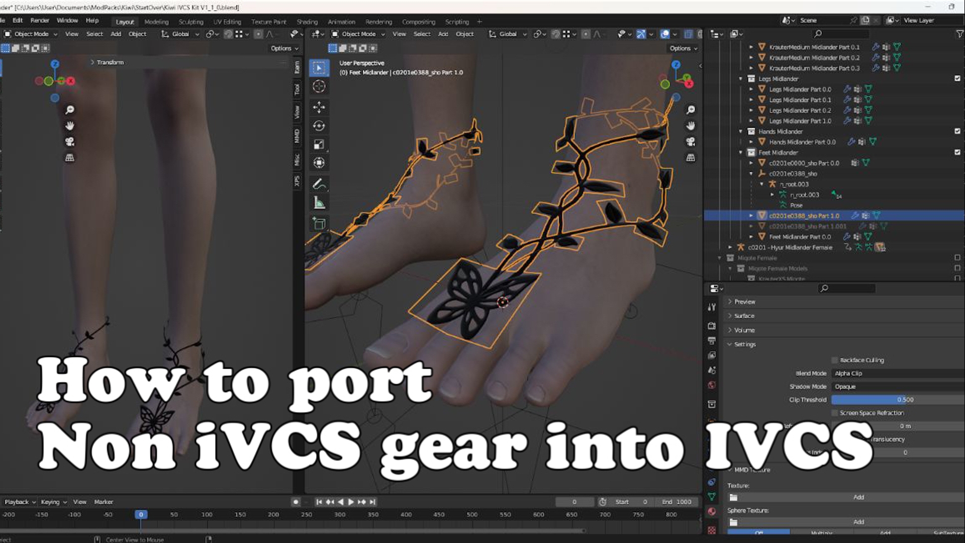How to port non IVCS gear into IVCS | XIV Mod Archive