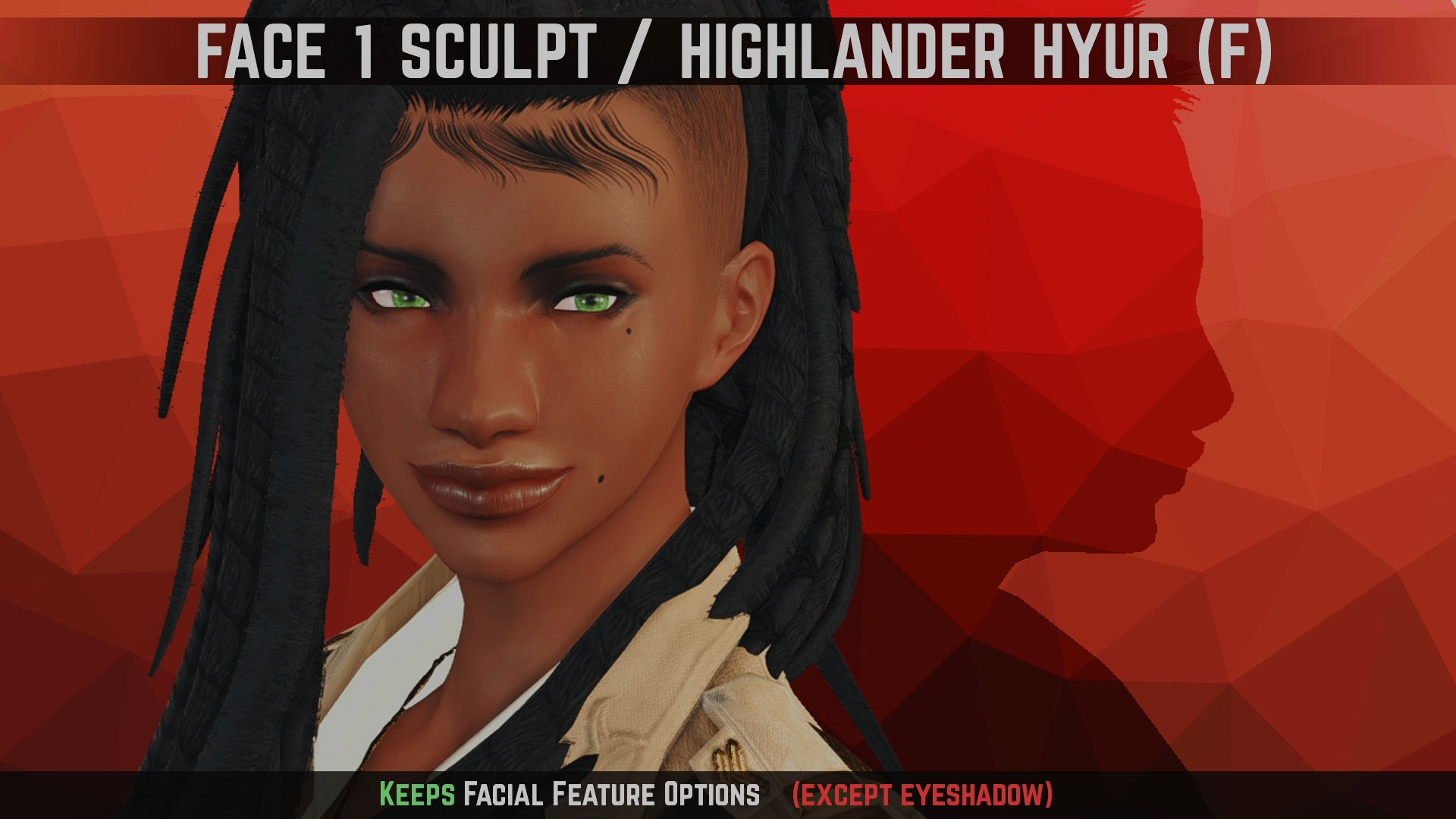Highlander (F) Sculpt Face 1 "Yngvildr" | XIV Mod Archive