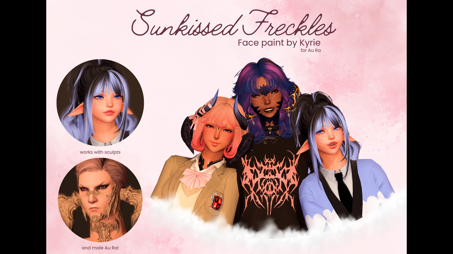 Sunkissed Freckles for Au Ra | XIV Mod Archive