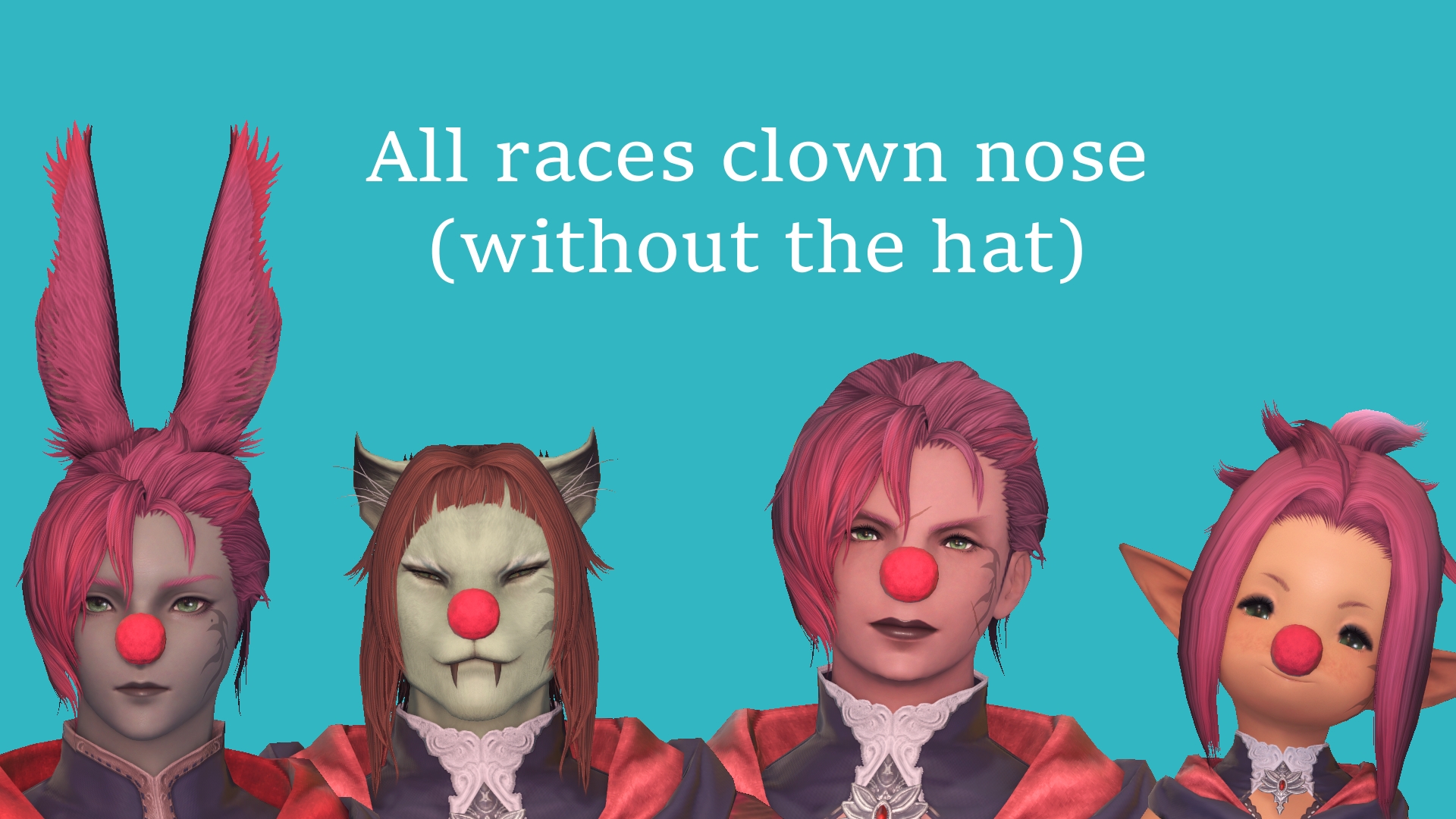 Clown nose for every race | XIV Mod Archive