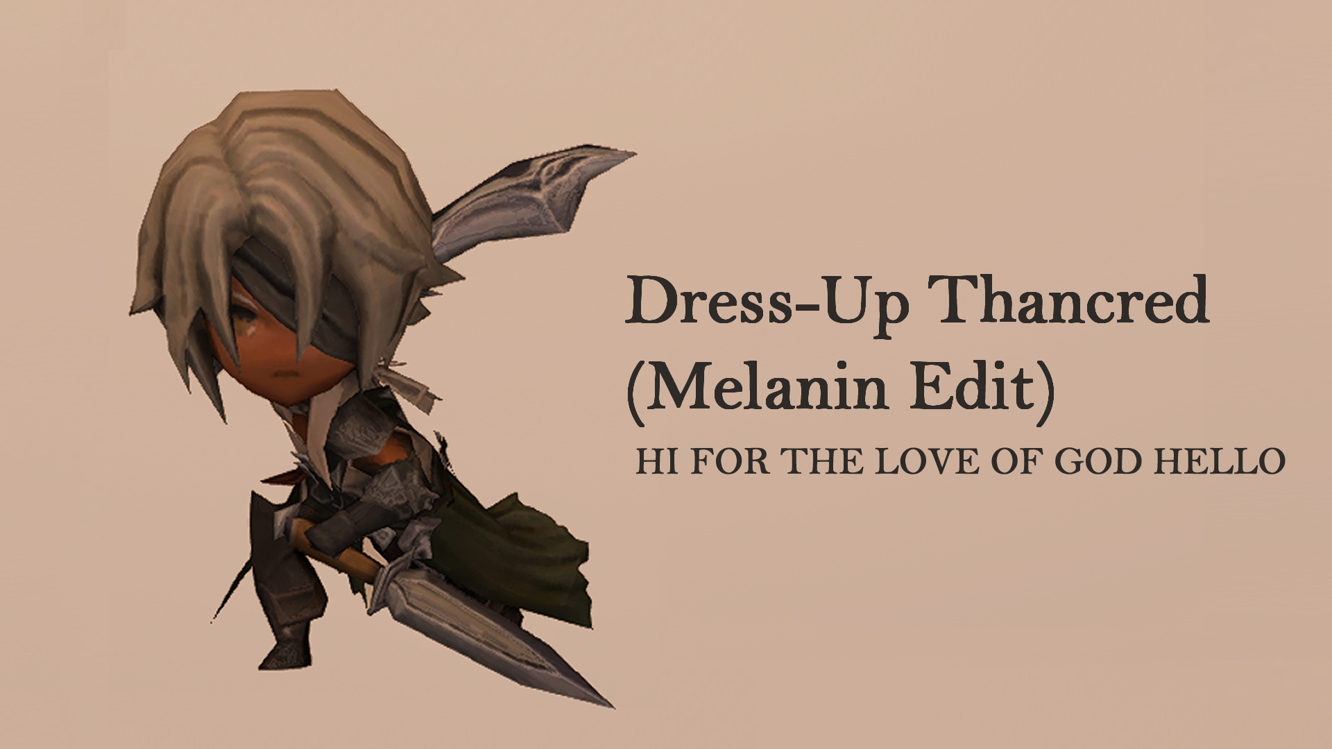 Dress-Up Thancred (Melanin Edit) | XIV Mod Archive