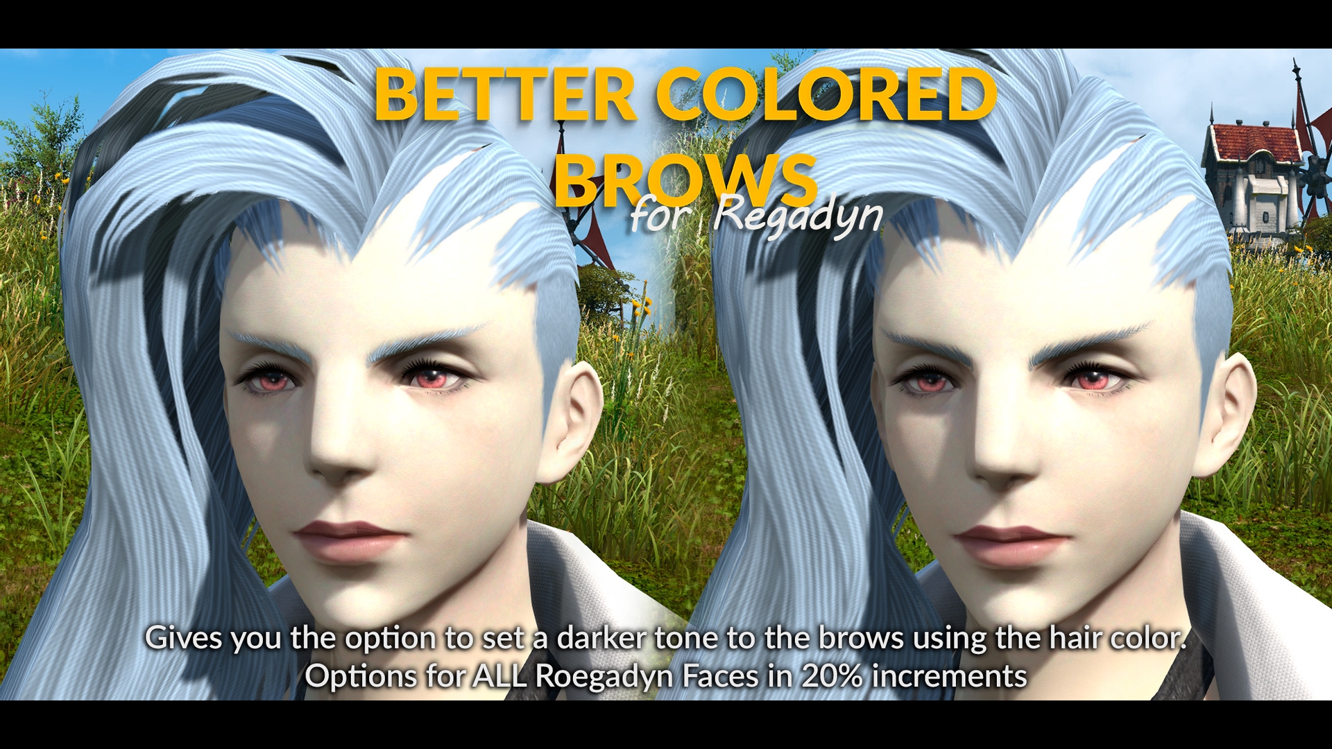 Better Colored Brows for Roegadyn | XIV Mod Archive