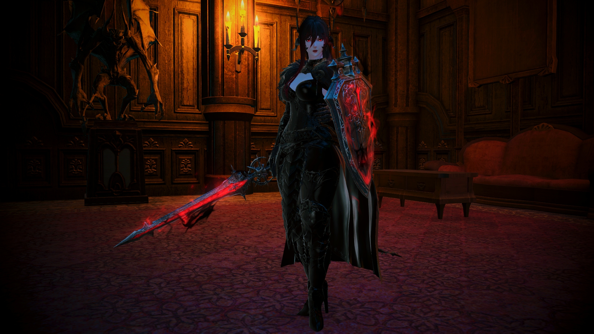 Augmented Deepshadow Sword&Shield | XIV Mod Archive