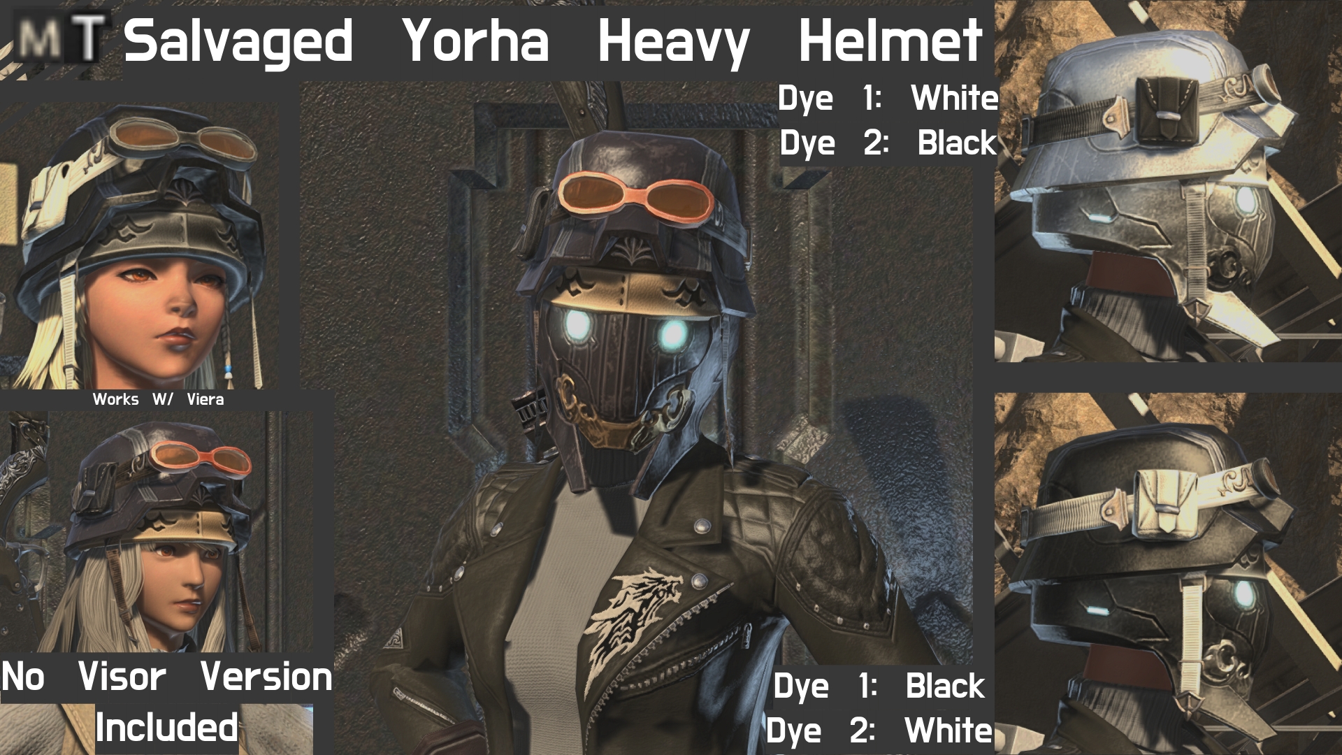 MT Salvaged Yorha Heavy Helmet | XIV Mod Archive