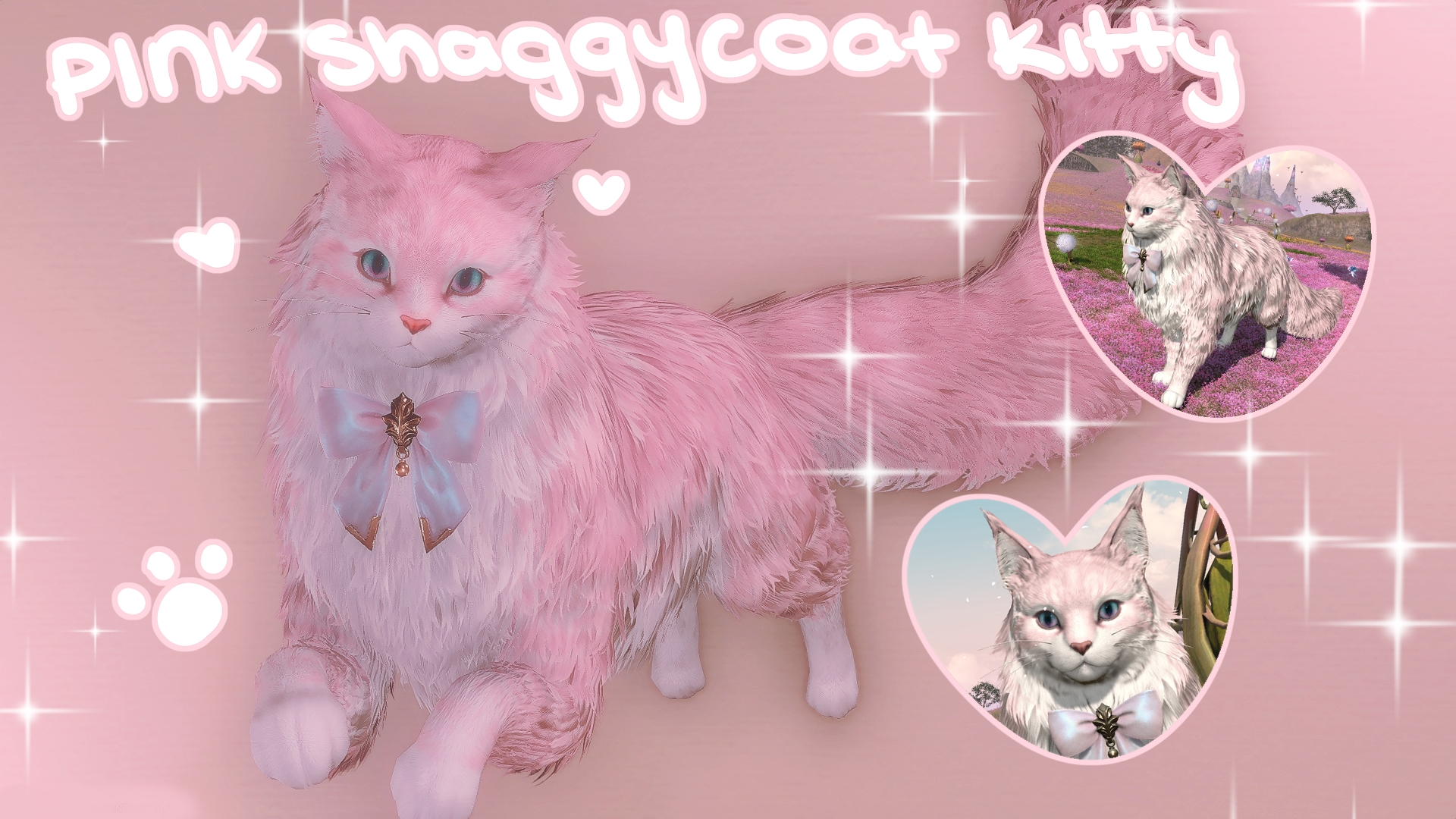 pink shagcoat kitty cat ୨ৎ | XIV Mod Archive