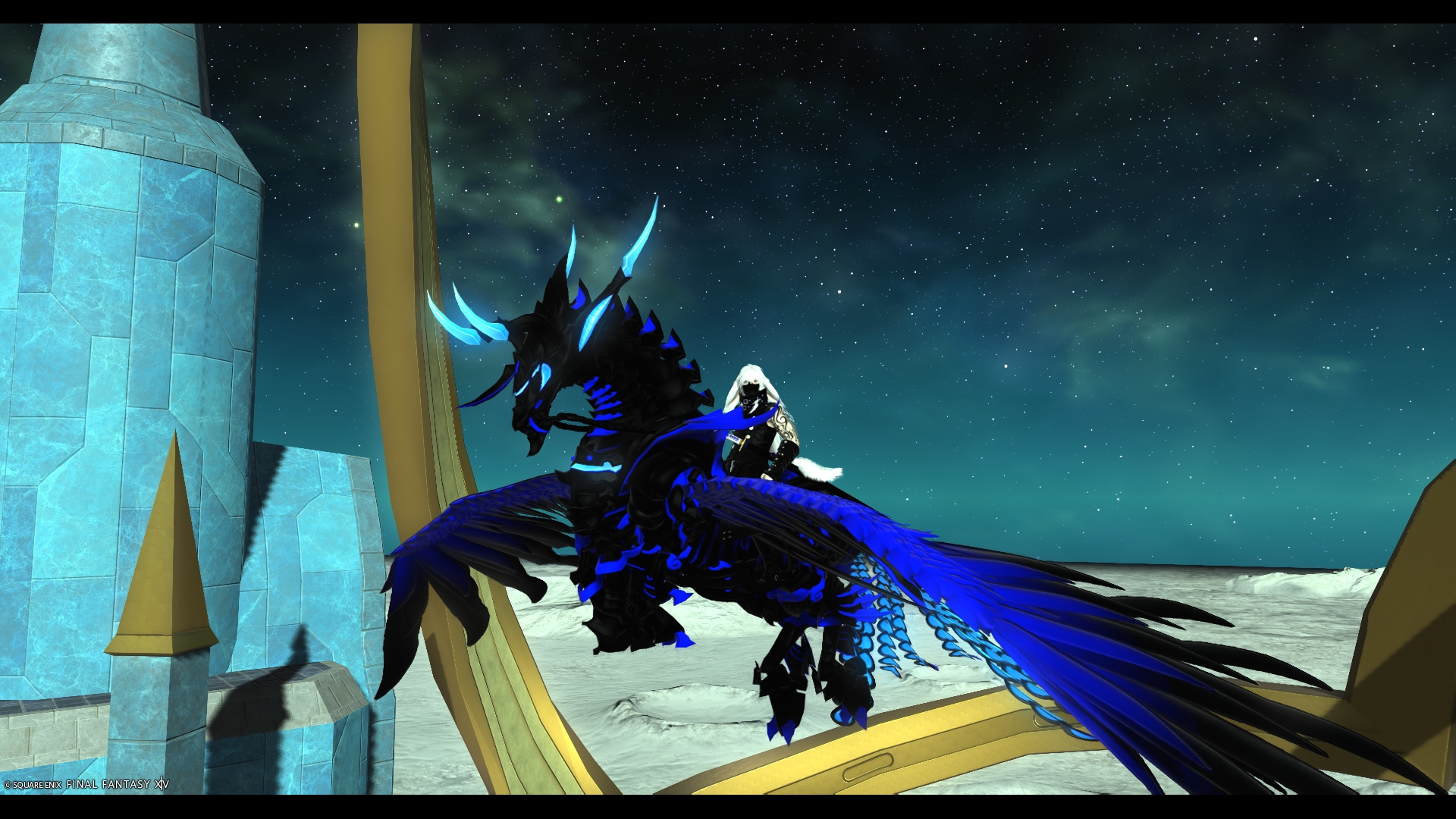 Raigo Recolor (Black/Blue With Glow) | XIV Mod Archive