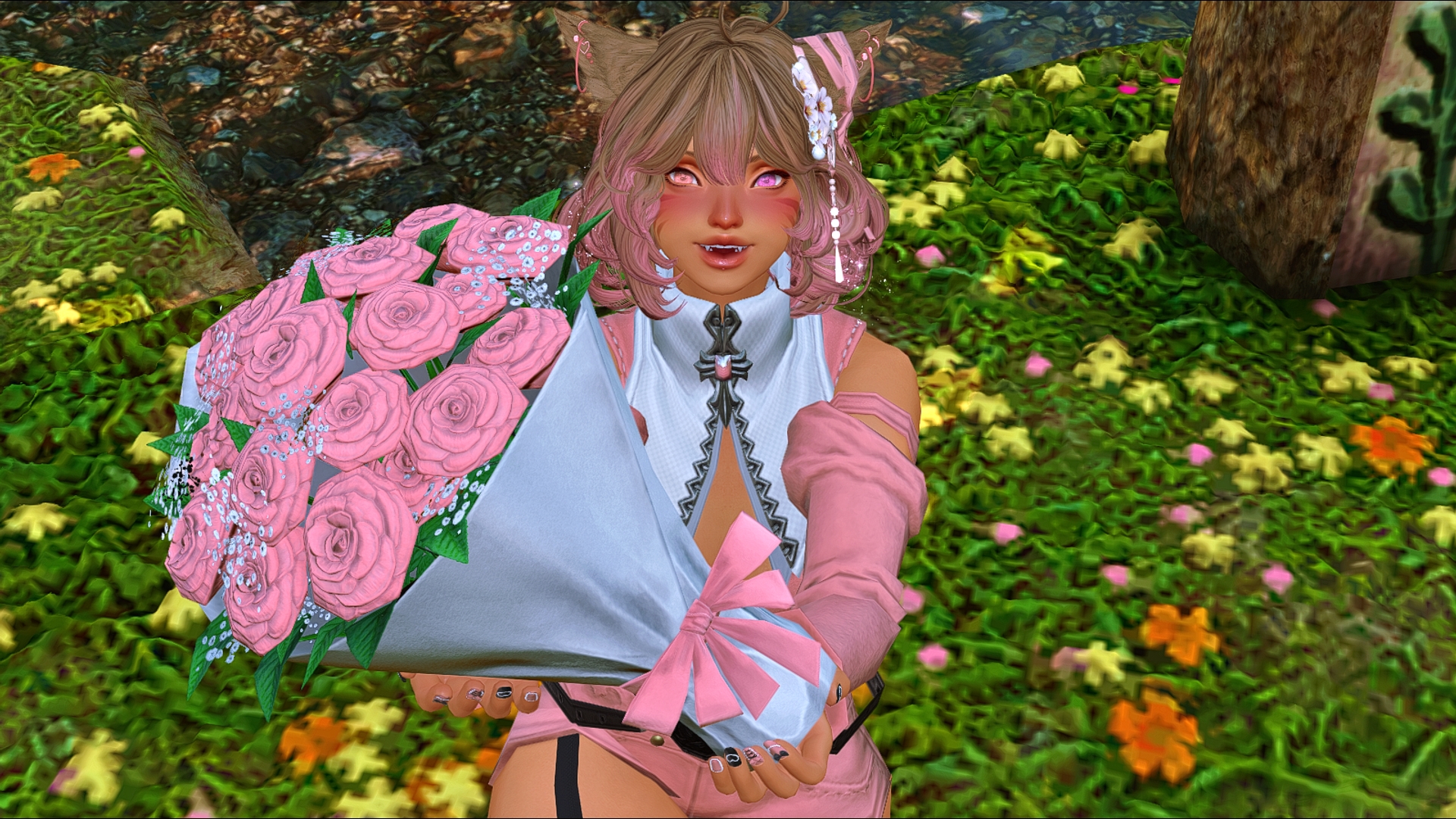 Pretty Pink Bouquet ♡ | XIV Mod Archive