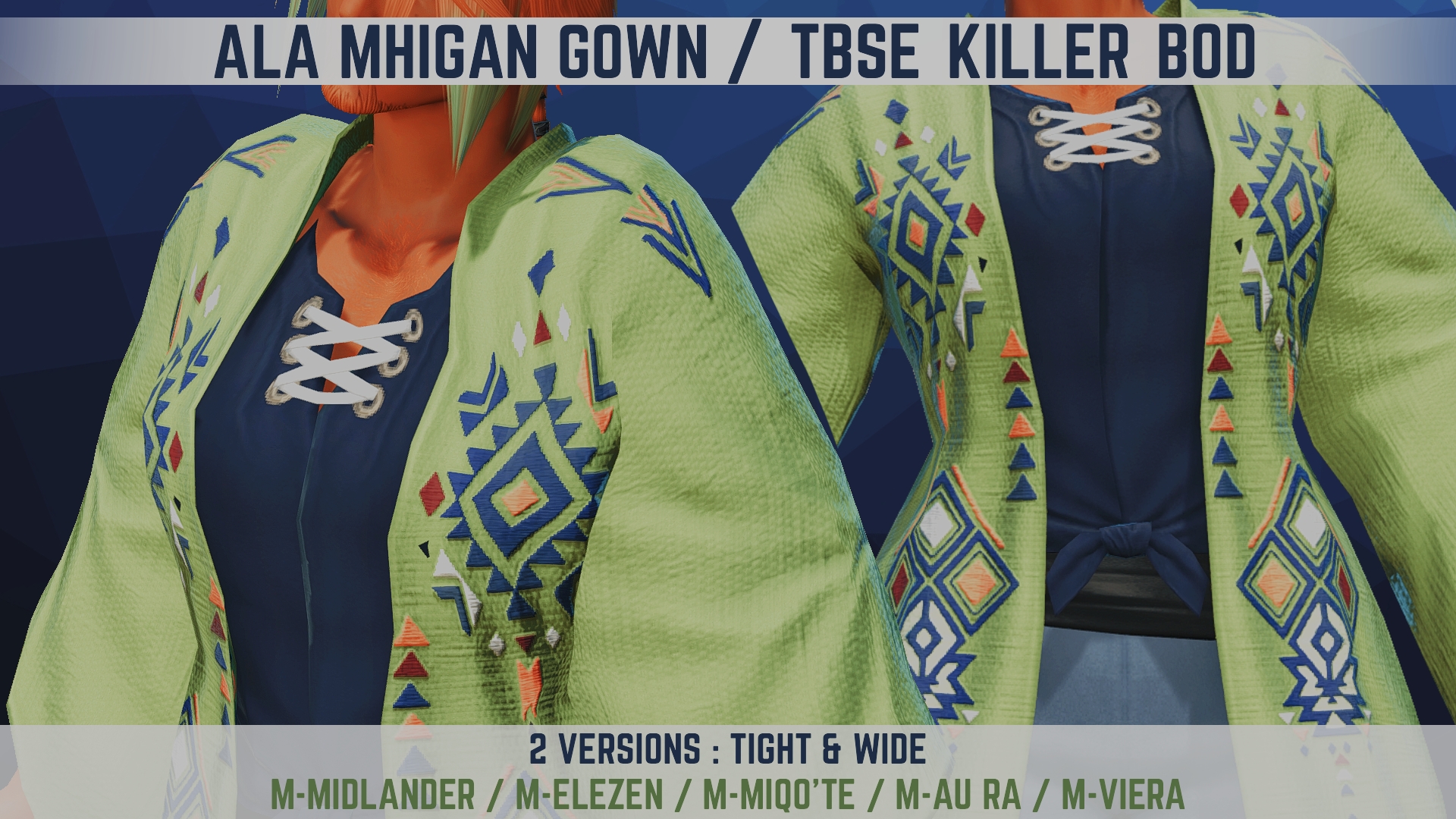 Ala Mhigan Gown - Killer Bod | XIV Mod Archive