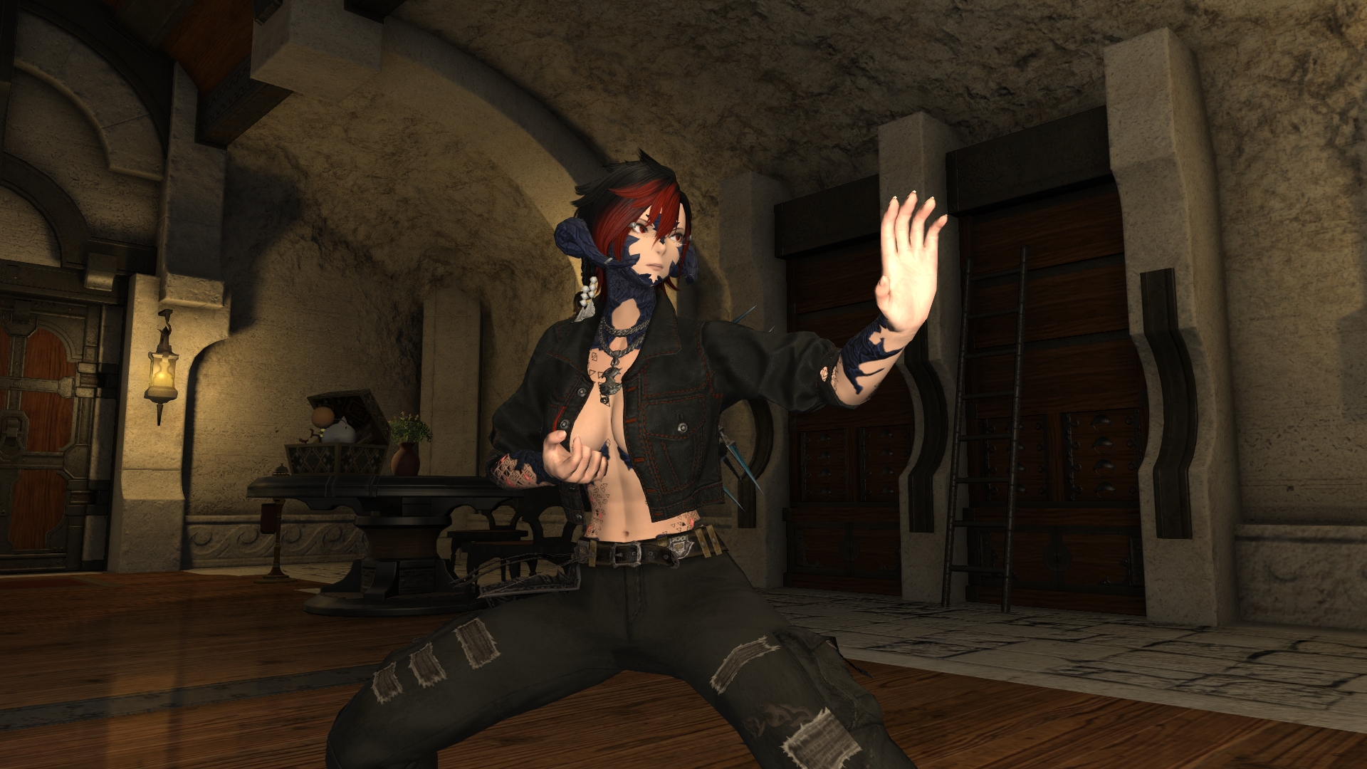 Street Jacket Upscale (Bibo+ Medium) (Shirtless) | XIV Mod Archive