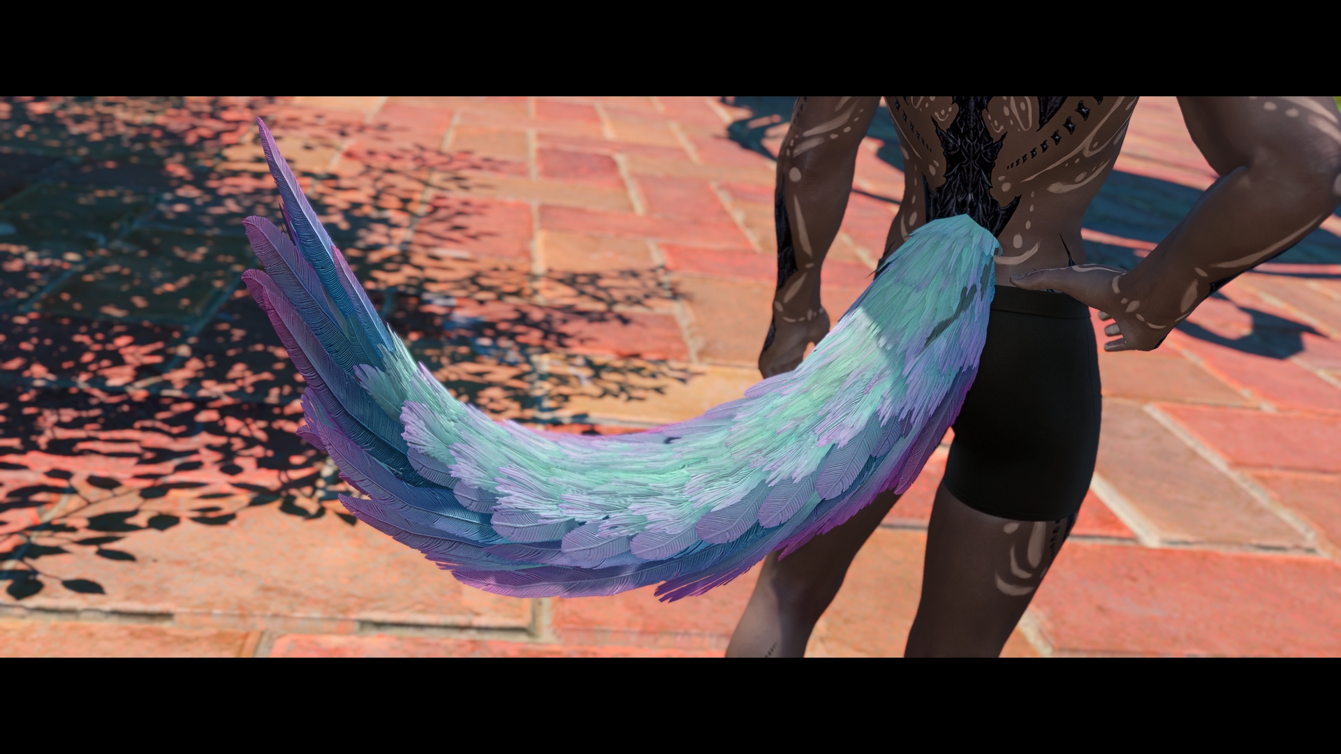 Seikret Tail for M Au Ra | XIV Mod Archive