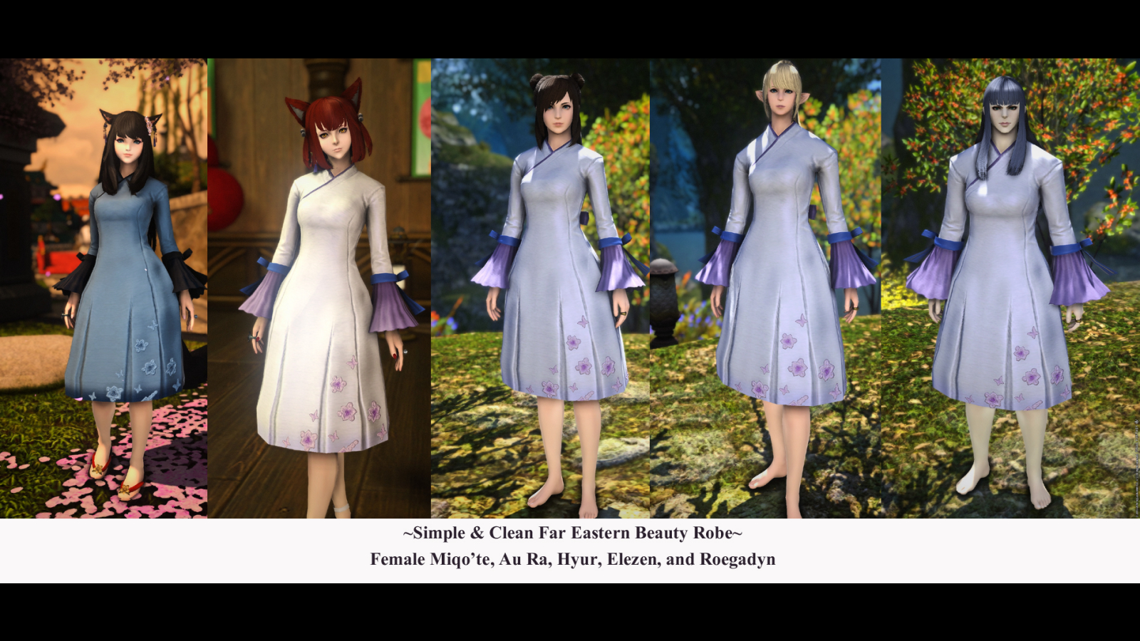 Simple & Clean Far Eastern Beauty Robe | XIV Mod Archive