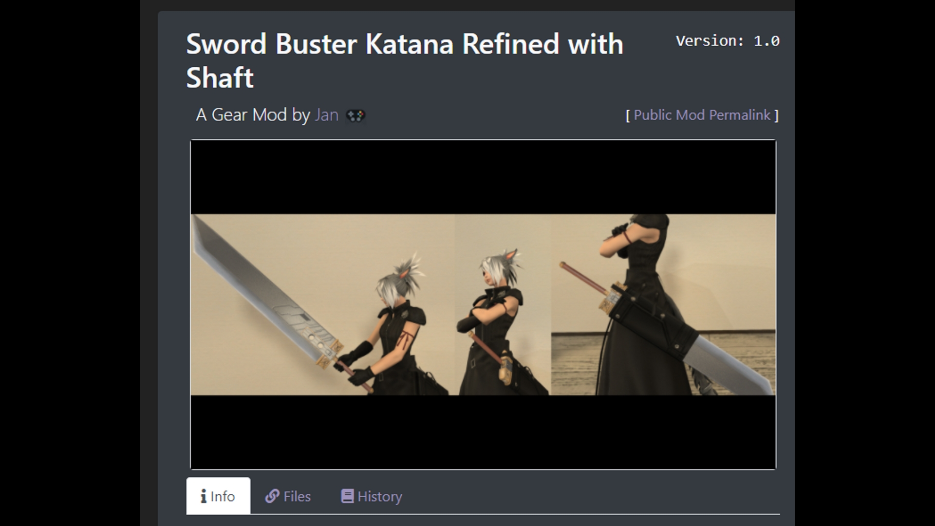 Buster Sword Katana | XIV Mod Archive