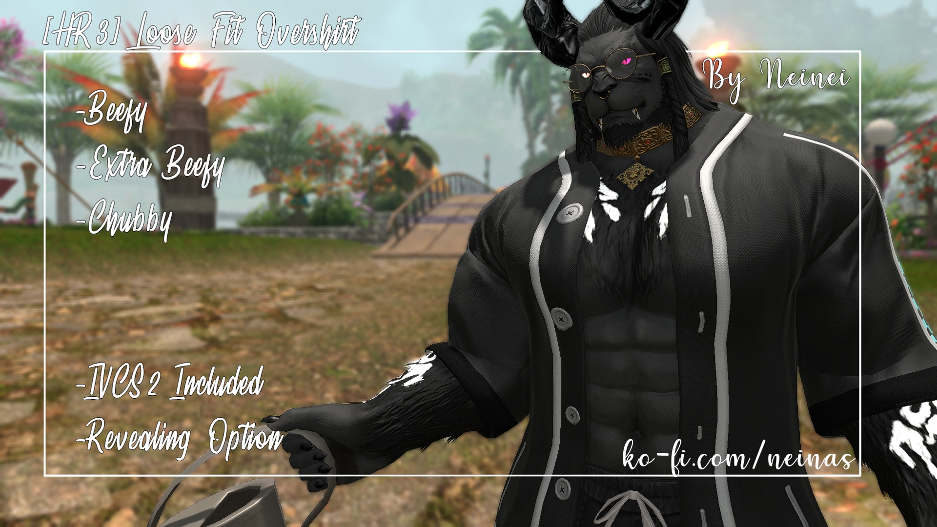 [HR3] Loose Fit Overshirt + Revealing Option | XIV Mod Archive