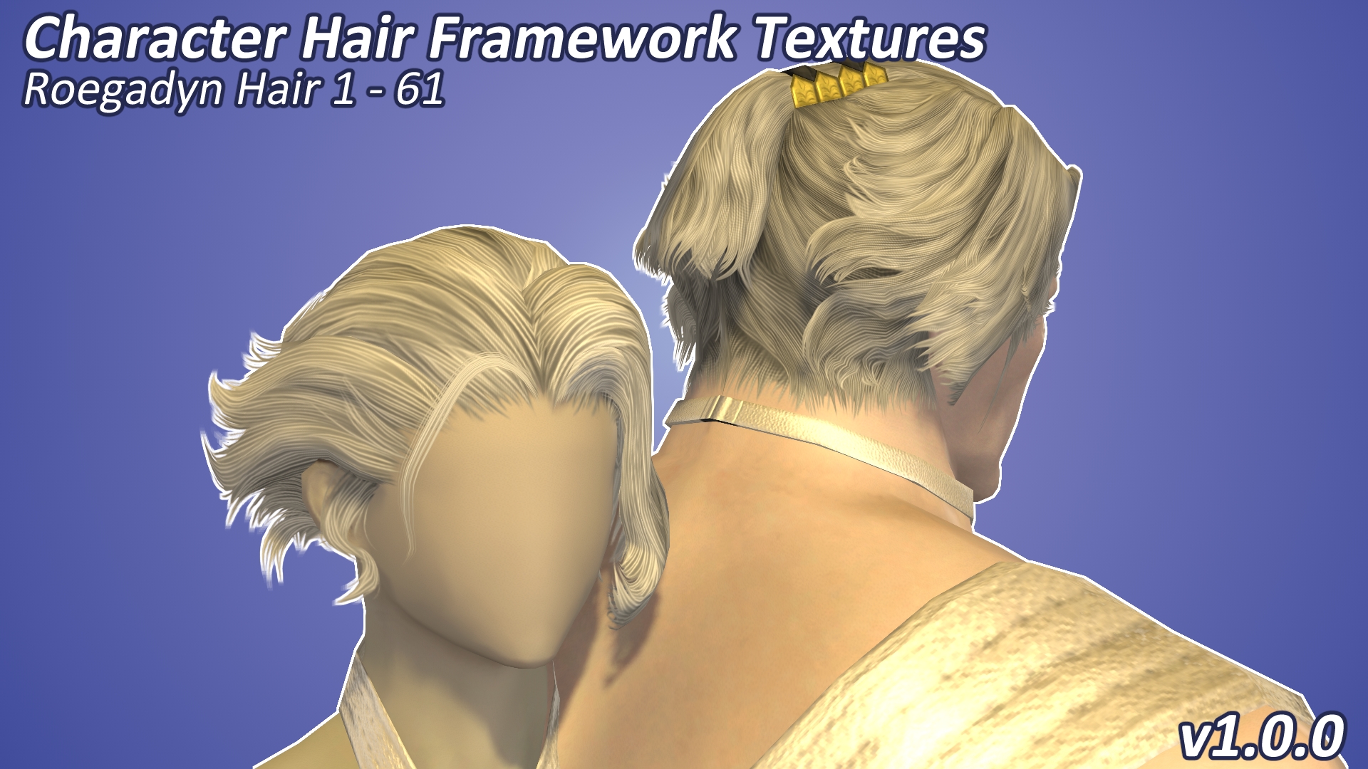 [CHF] Character Hair Framework Textures - Roegadyn | XIV Mod Archive