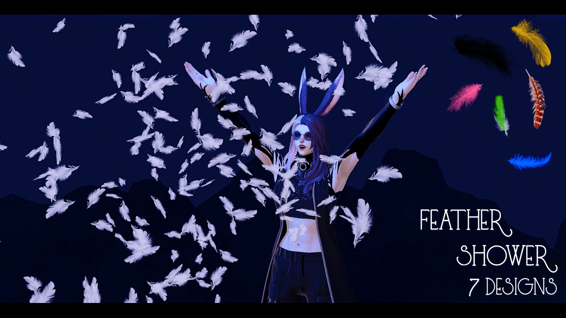 Feather Shower (7 Designs!) [/petals] | XIV Mod Archive