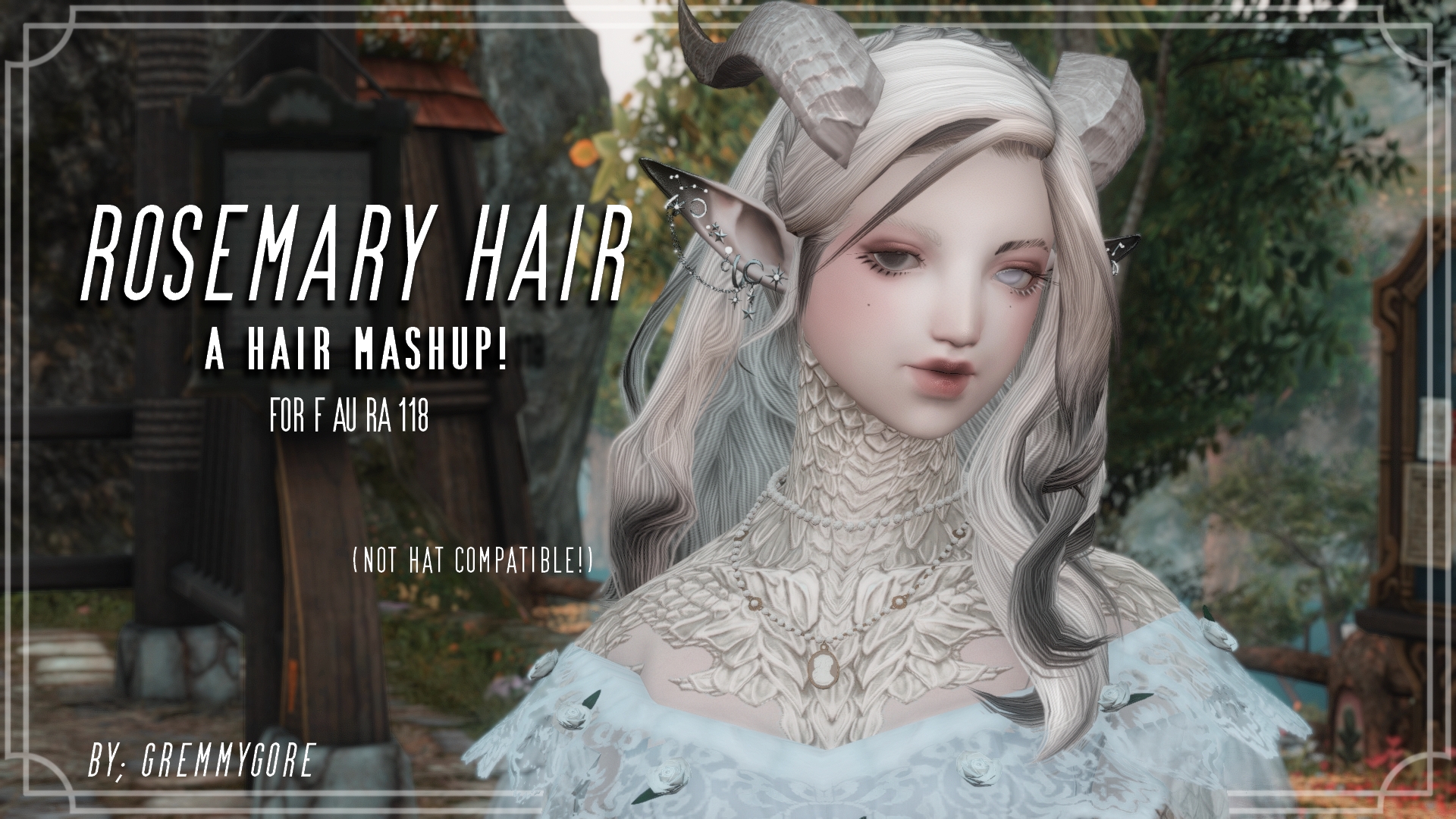 [GREM] Rosemary Hair; A hair mashup for F Au Ra | XIV Mod Archive
