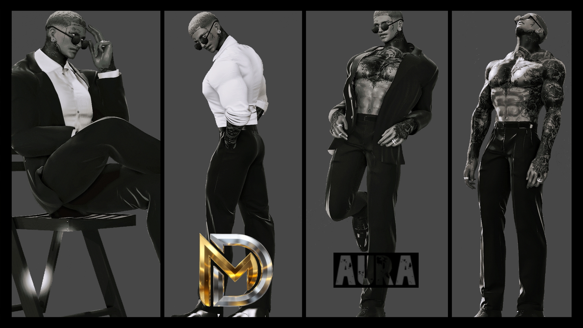 [MD] Aura Pose Pack | XIV Mod Archive