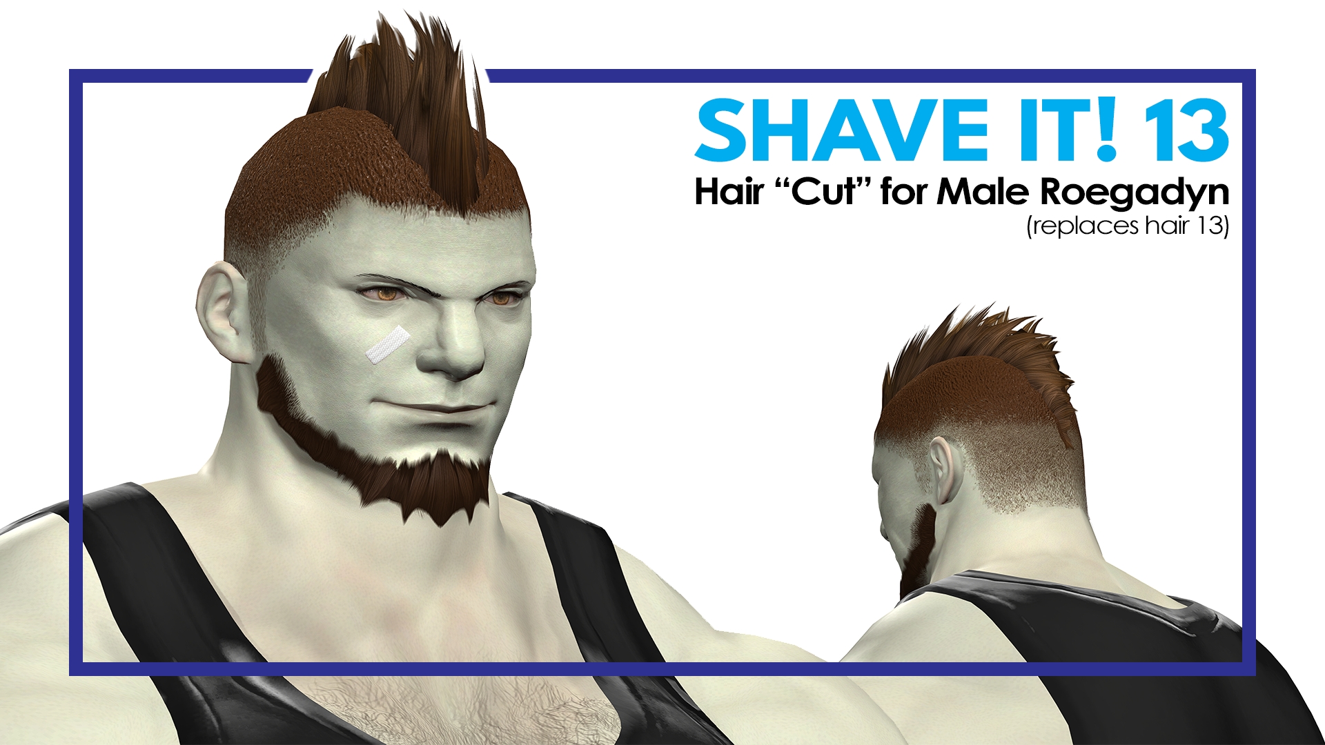 Shave It! 13. Hair-"Cut" for Male Roegadyn | XIV Mod Archive