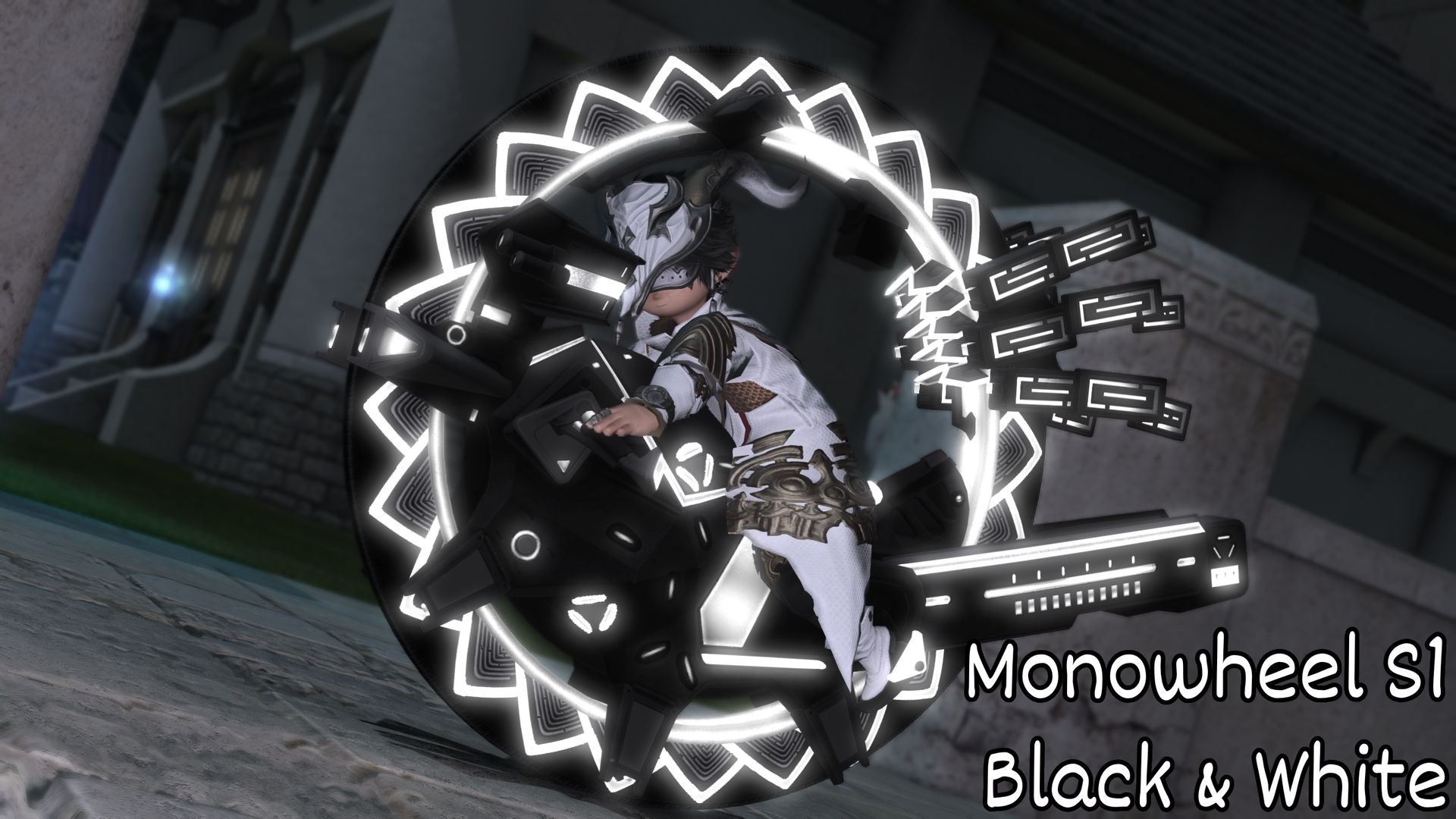 Monowheel S1 Black & White | XIV Mod Archive