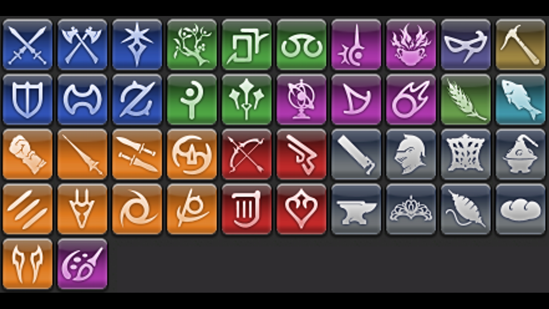 Candy Class Icons (Colorblind-Friendlier Version) | XIV Mod Archive