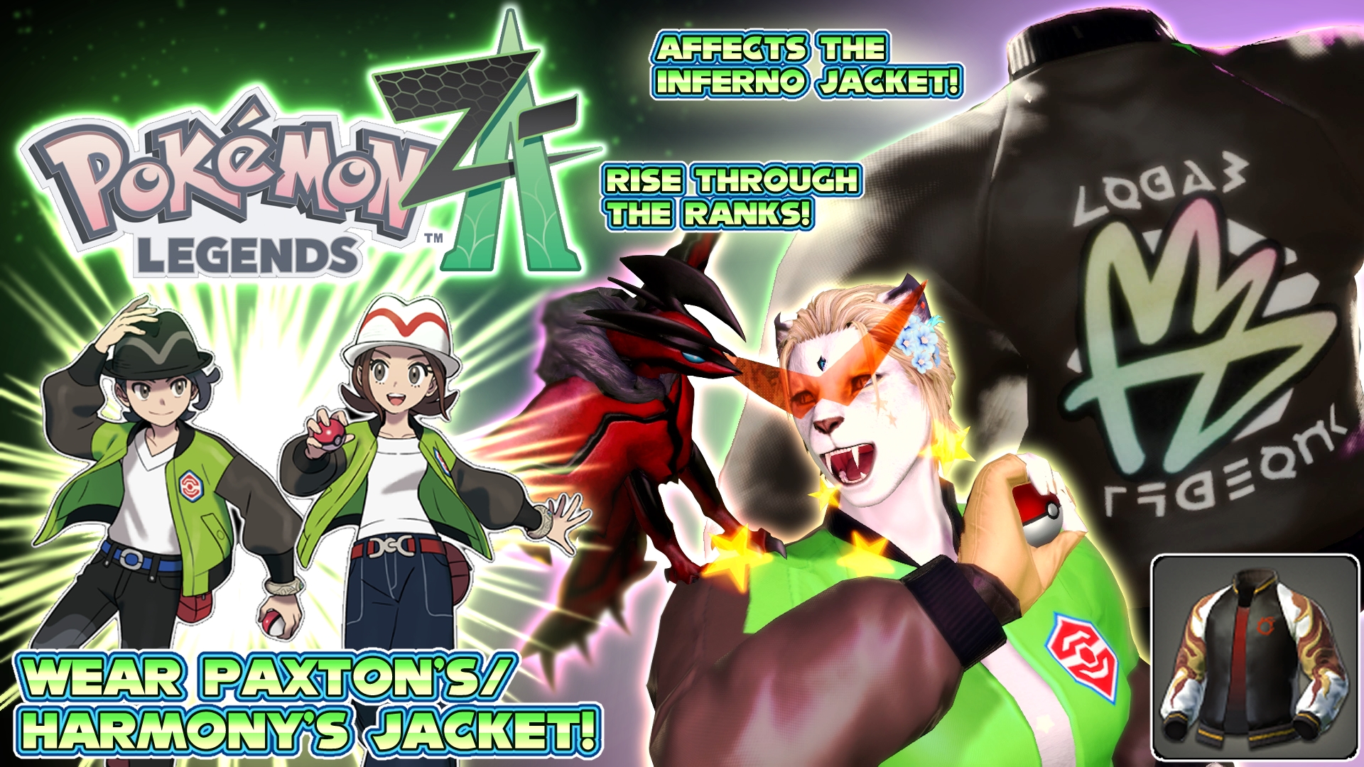 Paxton's/Harmony's Jacket from Pokémon Legends ZA (for Inferno Jacket ...