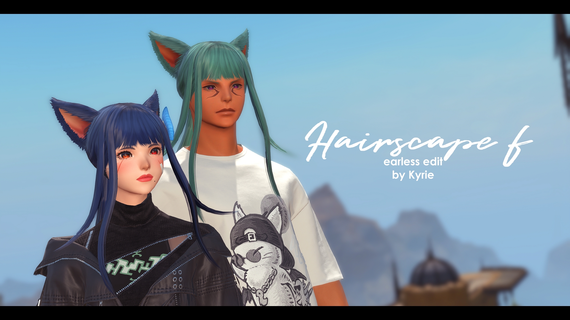 Hairscape F Earless Edit by Kyrie | XIV Mod Archive