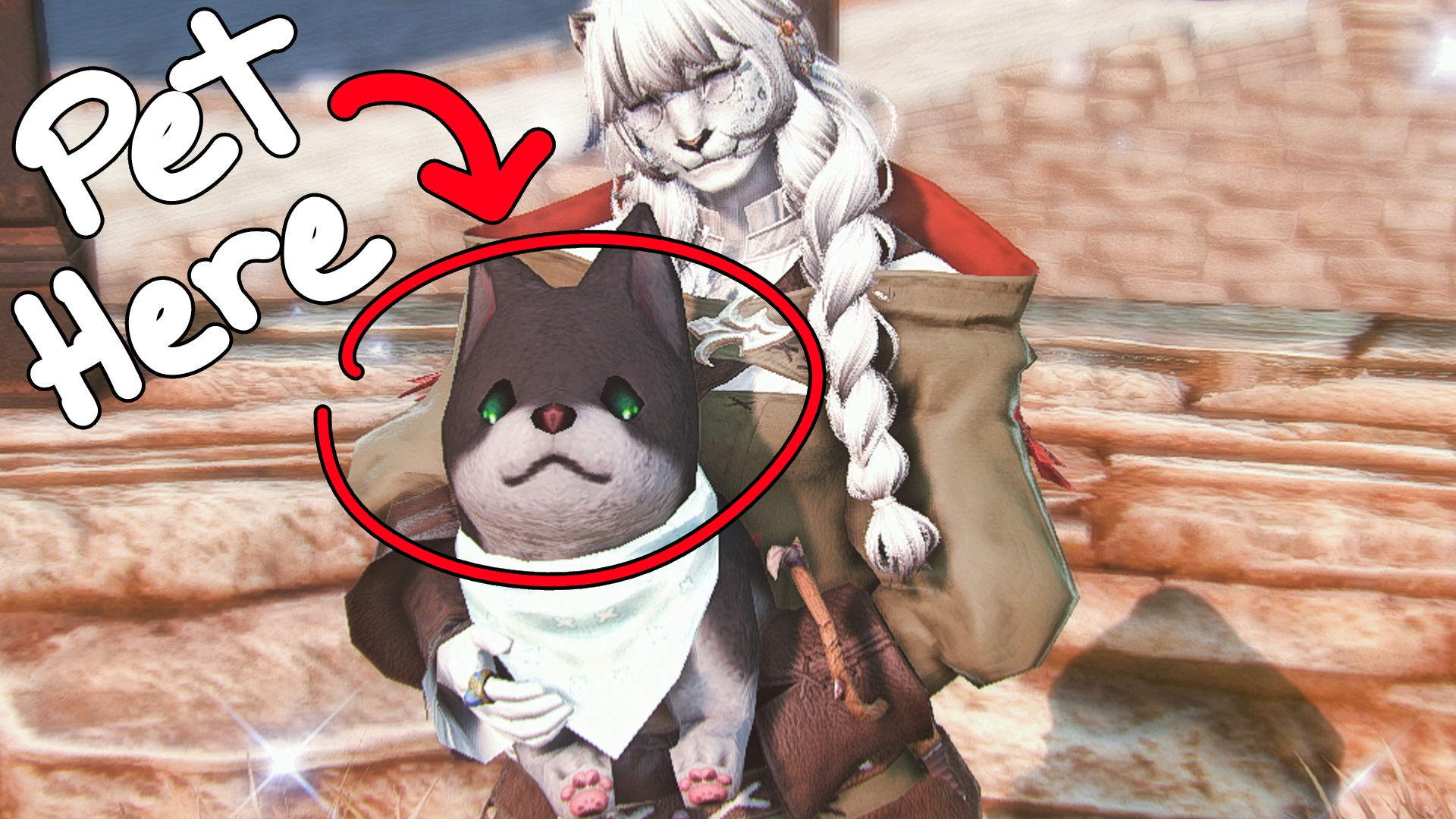 Quite Pettable Wolf Pup | XIV Mod Archive