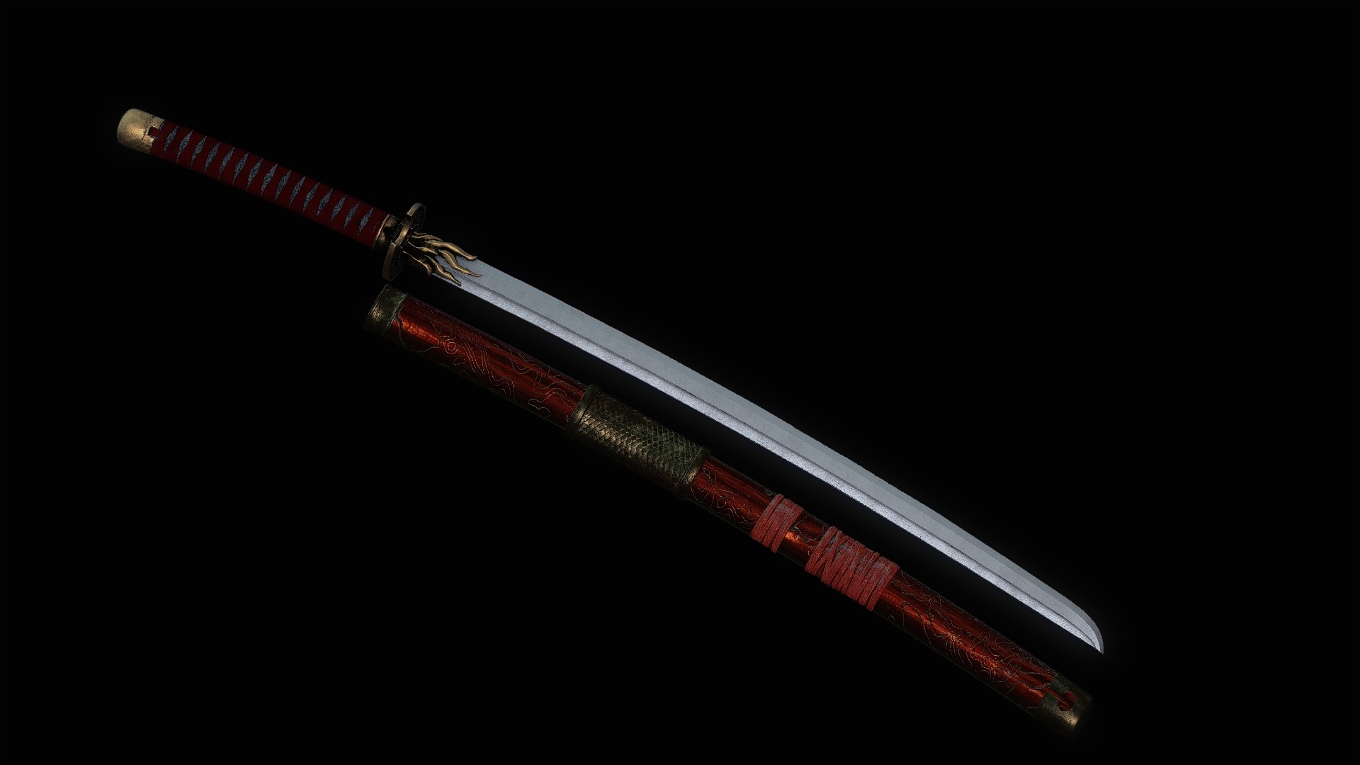 Dragon Scale Katana for SAM | XIV Mod Archive