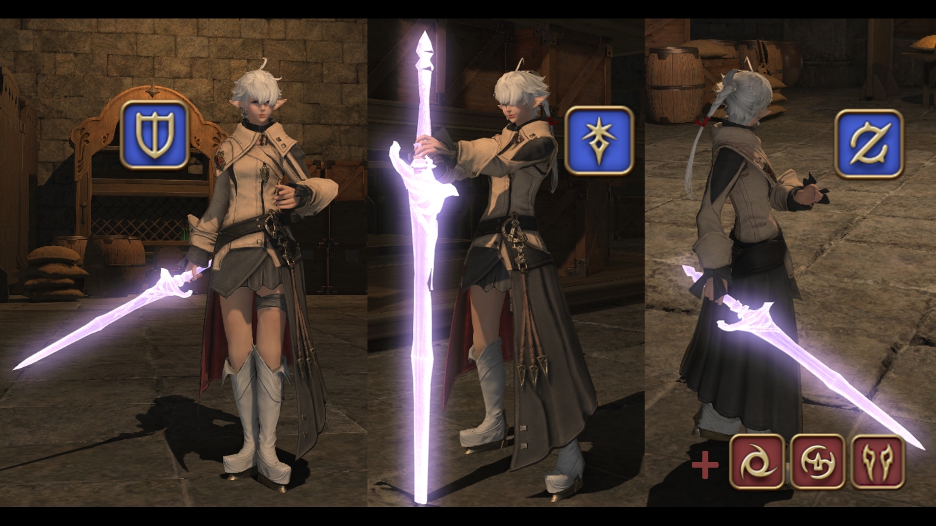 Alisaie's Aetherial Sword Pack (PLD/DRK/GNB/NIN/SAM/VPR) | XIV Mod Archive