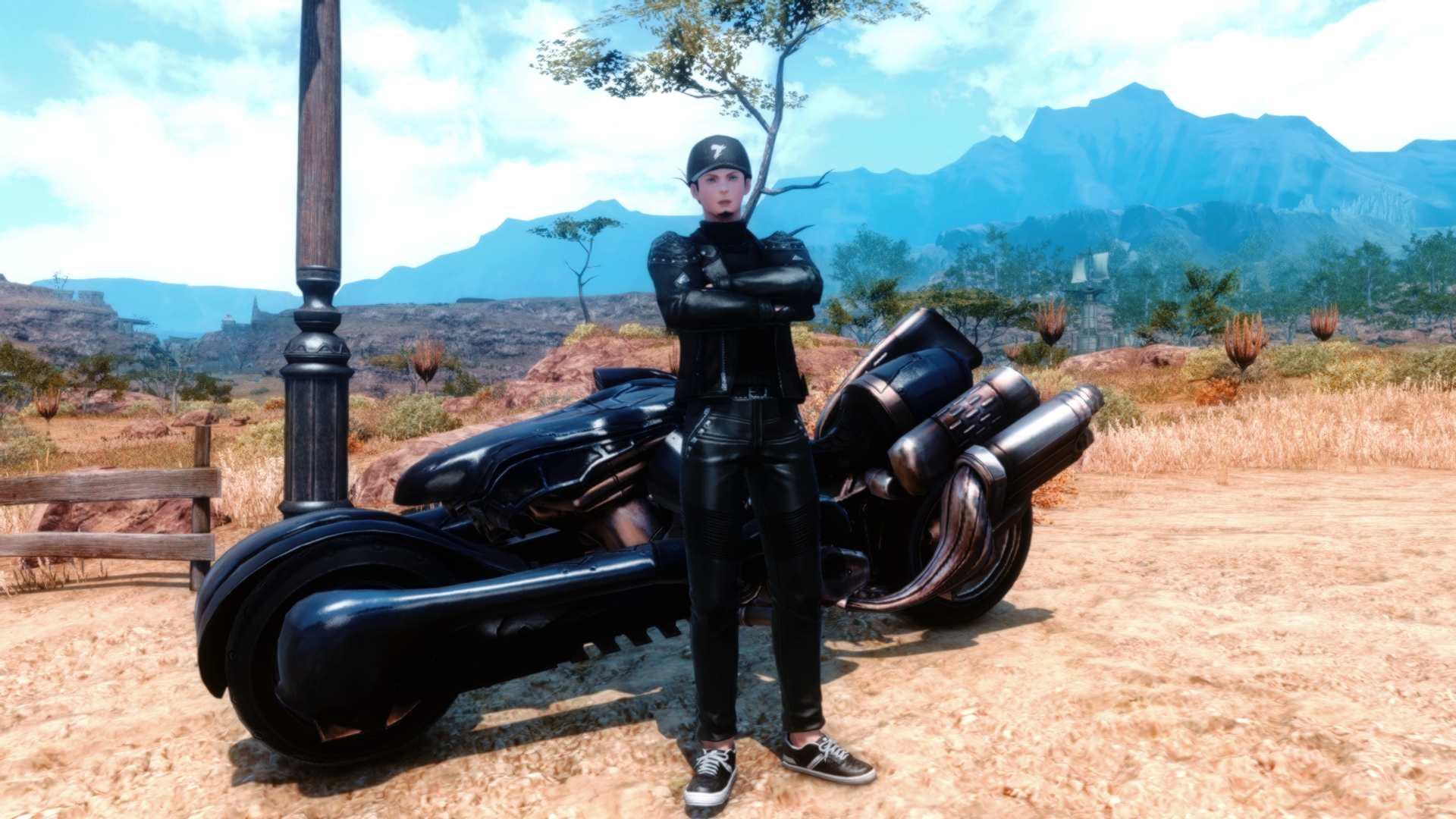 Calfskin Rider's Jacket With Shortened Belt | XIV Mod Archive