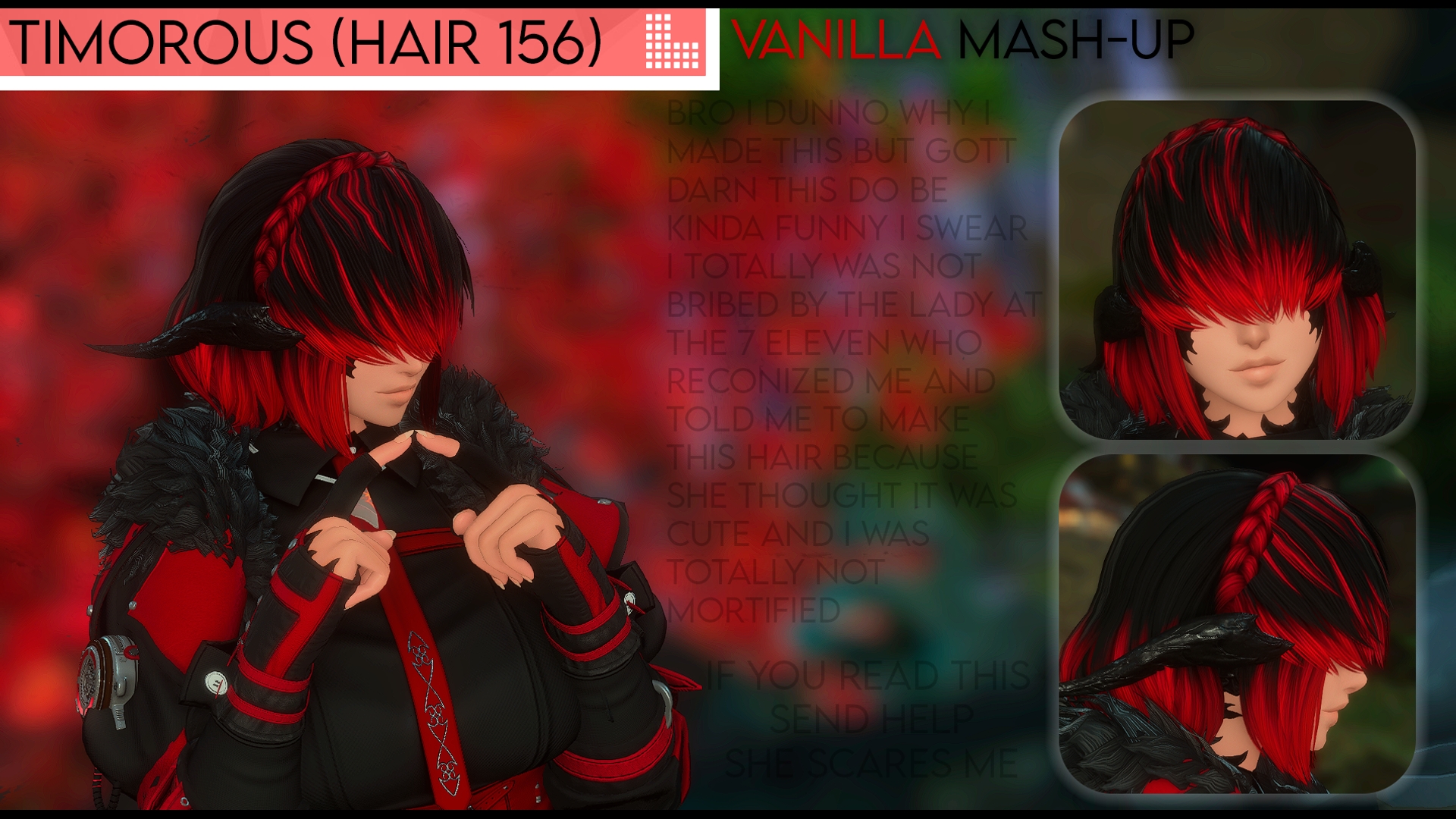 Timorous (Au Ra Hair 156) | XIV Mod Archive