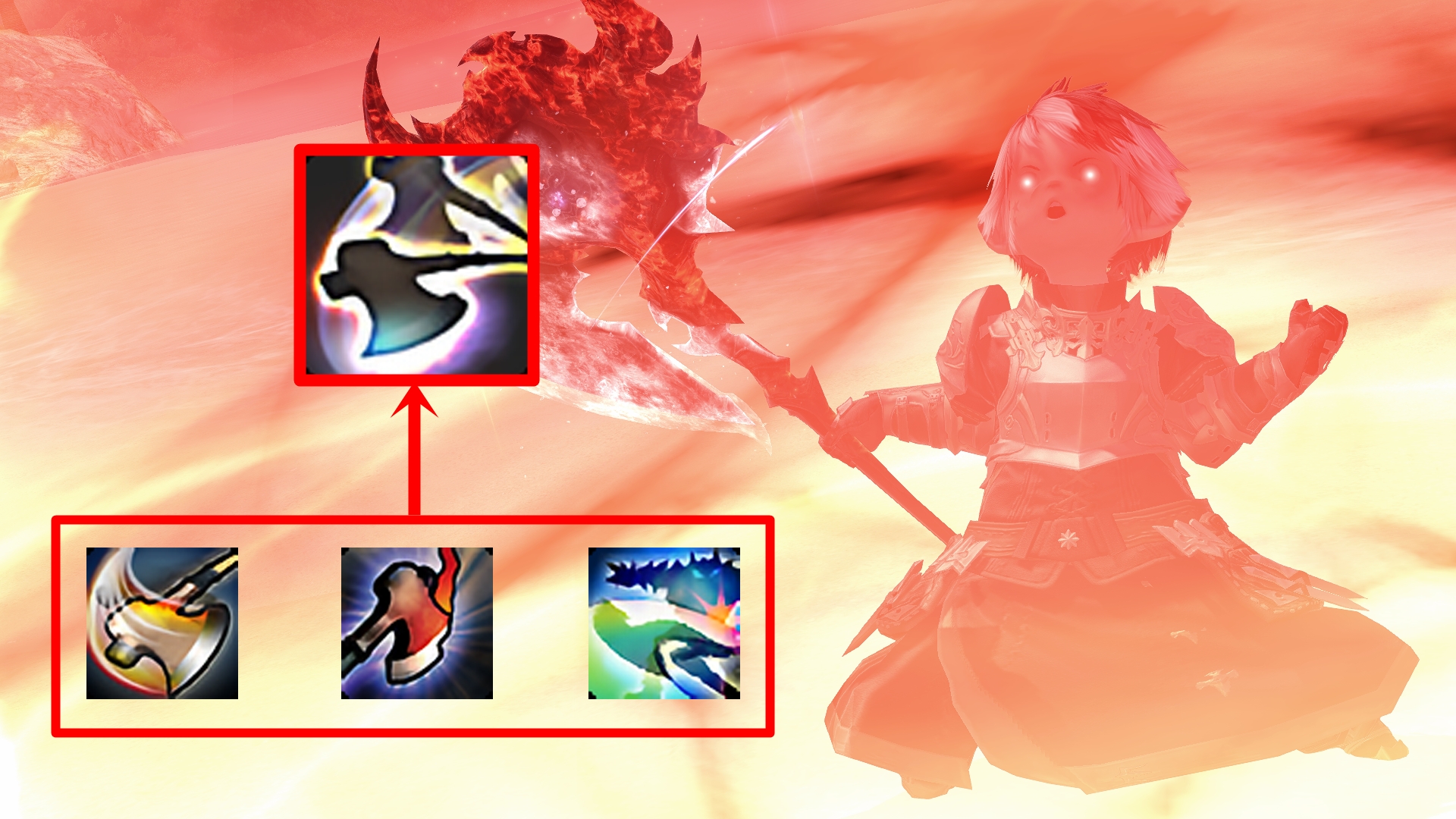 WAR but 123 combo is Fell Cleave | XIV Mod Archive
