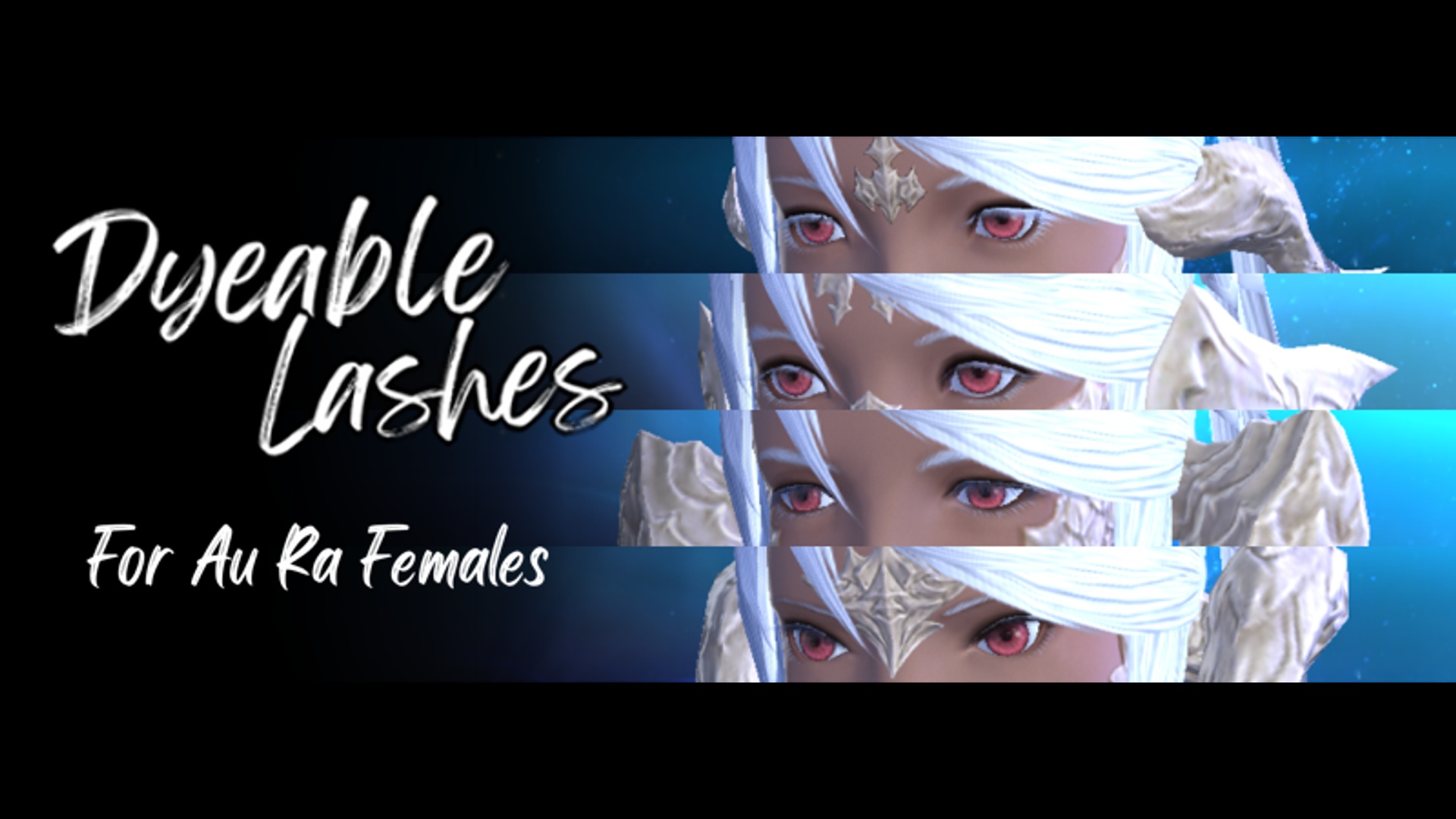 Dyeable Lashes (For Au Ra F.) | XIV Mod Archive