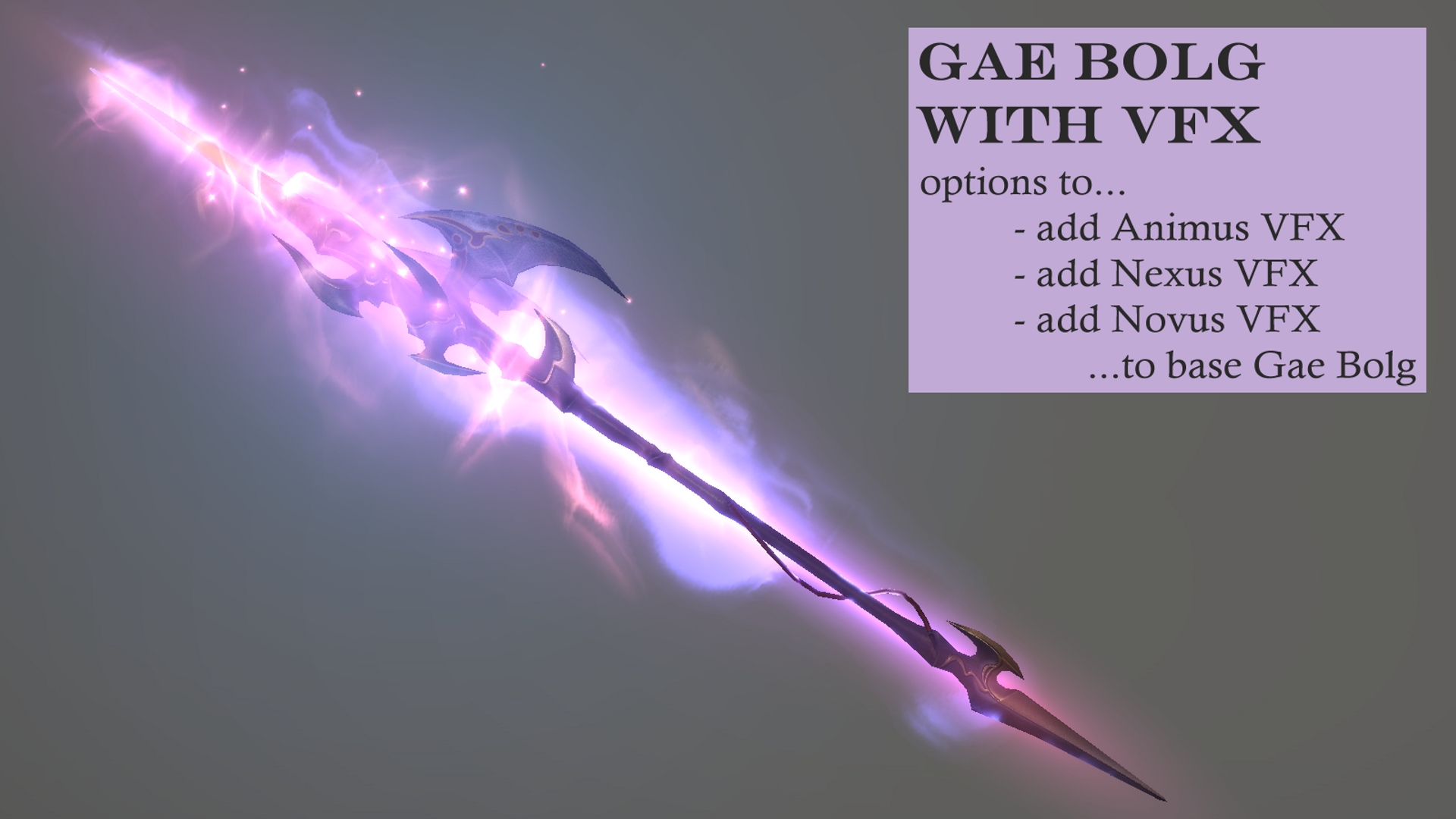 Base Gae Bolg with VFX | XIV Mod Archive