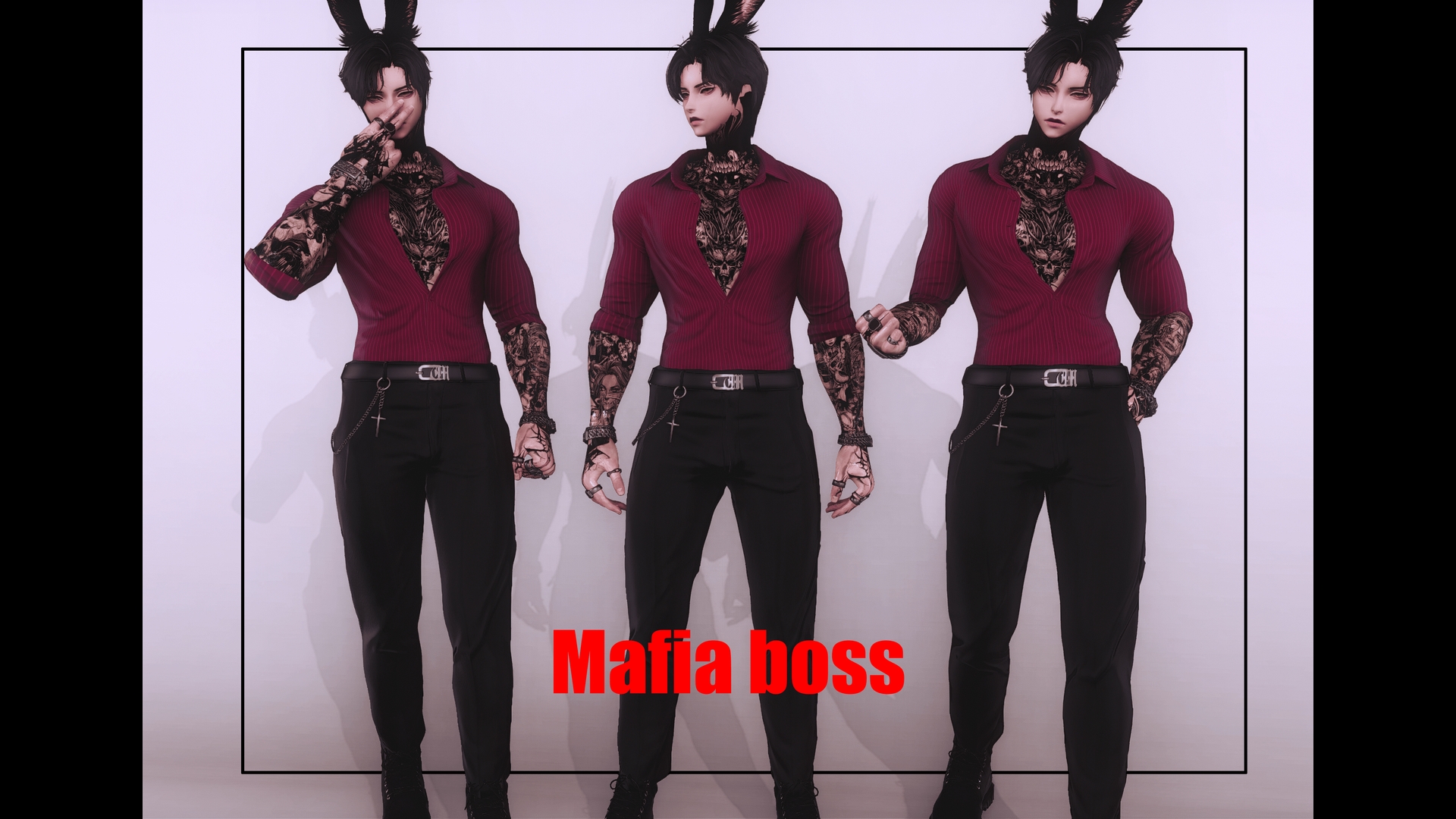 Mafia boss pose pack | XIV Mod Archive